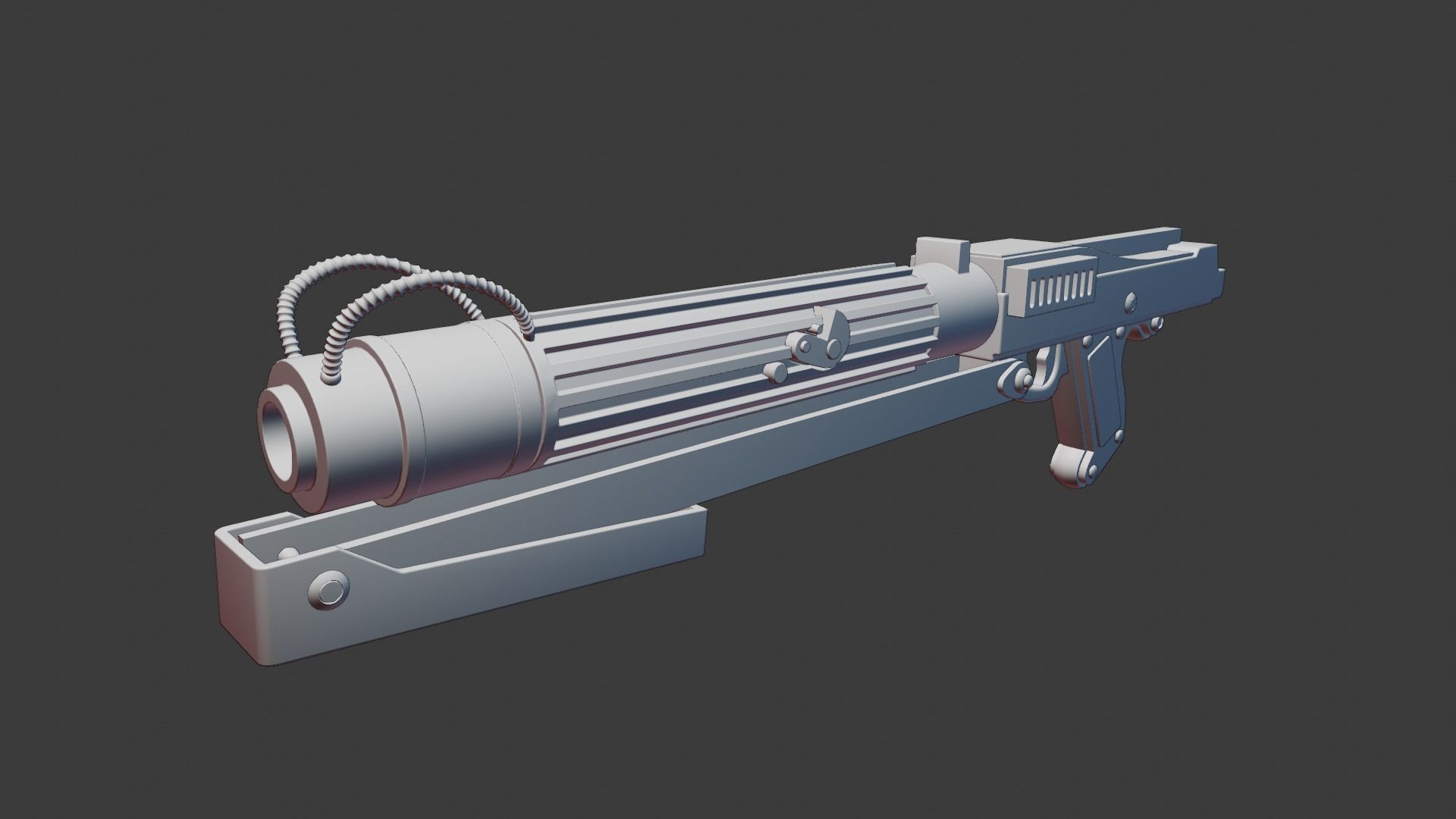 DC-15A Blaster rifle stage 3D Model 3D model animated | CGTrader