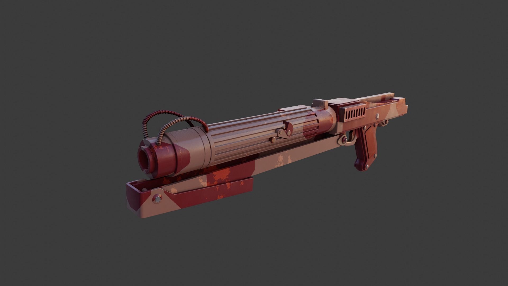 DC-15A Blaster rifle stage 3D Model 3D model animated | CGTrader