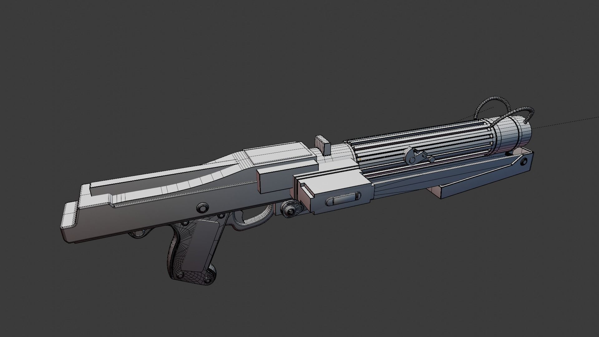 DC-15A Blaster rifle stage 3D Model 3D model animated | CGTrader