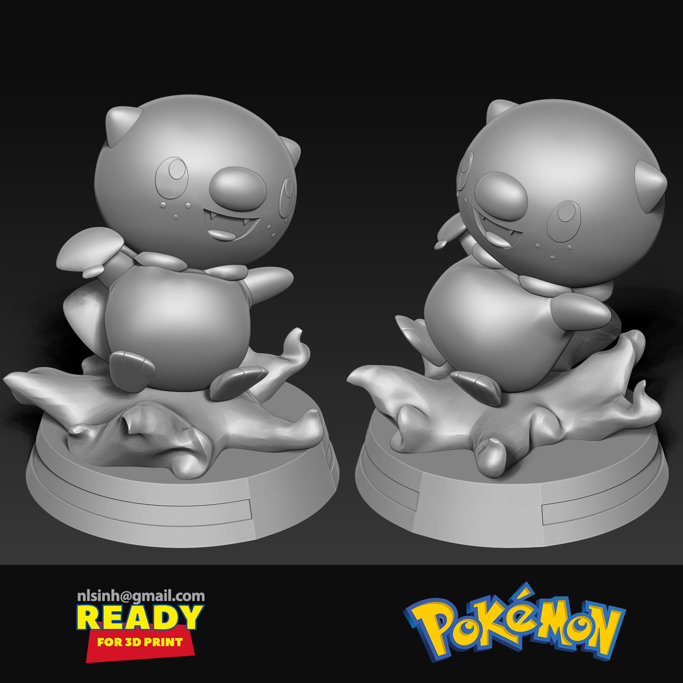 Oshawott - Pokemon Fanart 3D model 3D printable | CGTrader