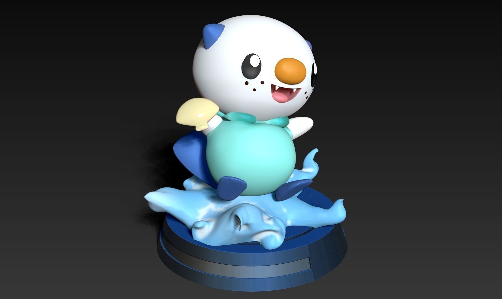 Oshawott - Pokemon Fanart 3D model 3D printable | CGTrader