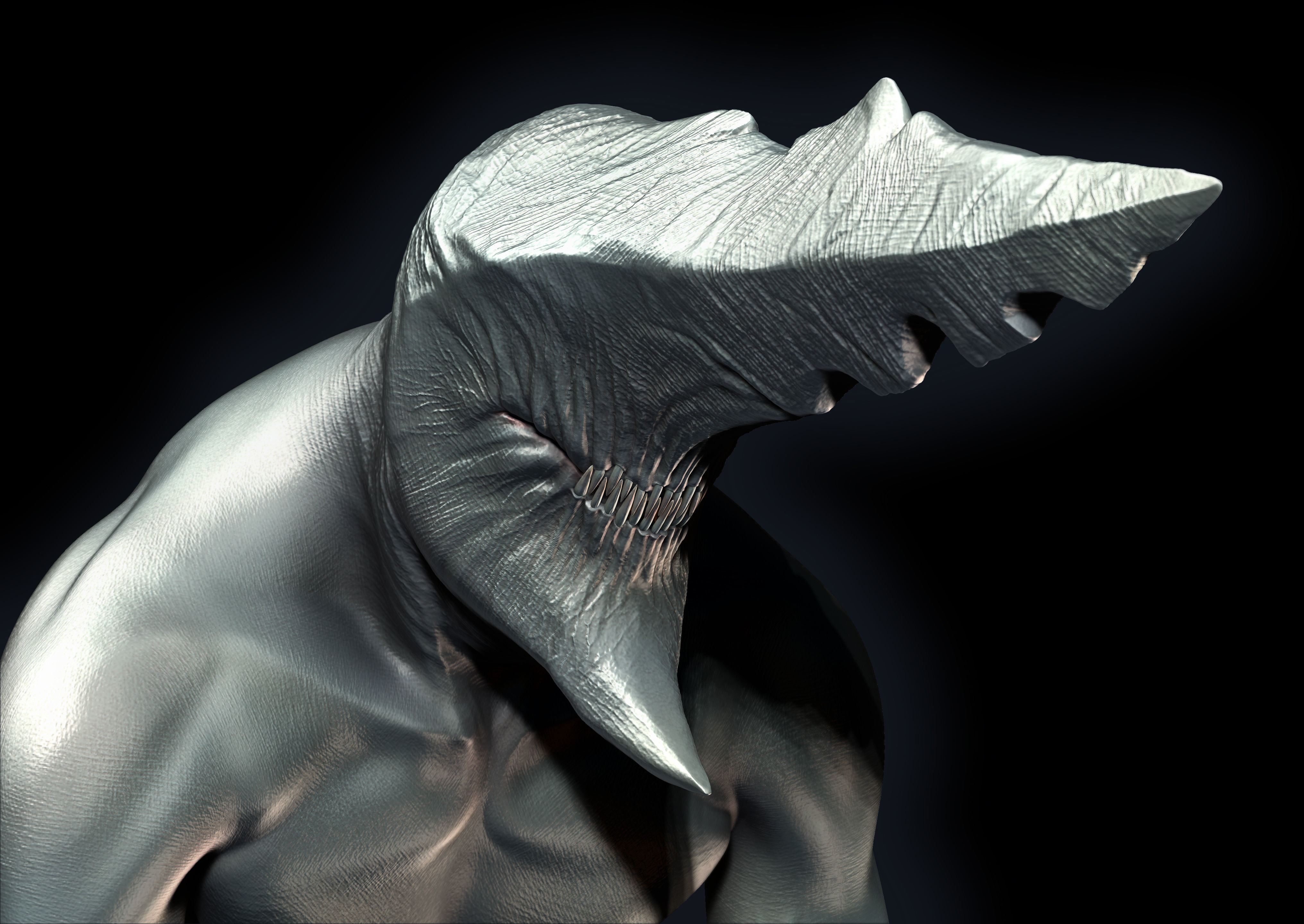 Creature with mouth 3D model | CGTrader