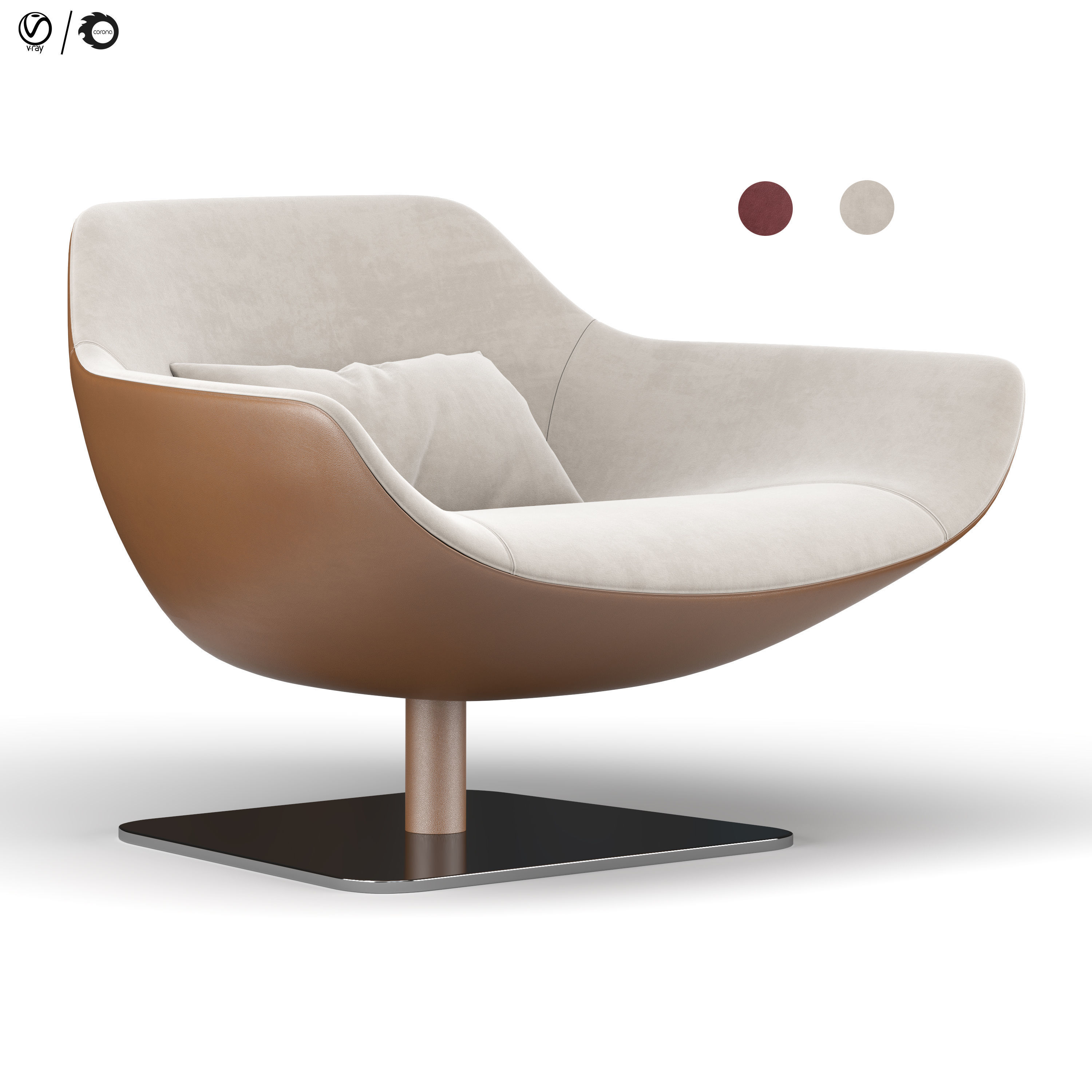Meredith Armchair 3D model | CGTrader