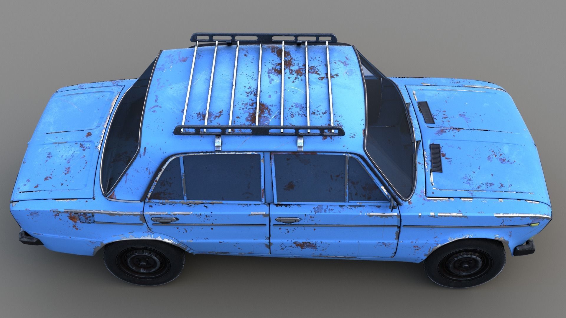 VAZ 2106 Base and Wheels FREE free 3D model | CGTrader