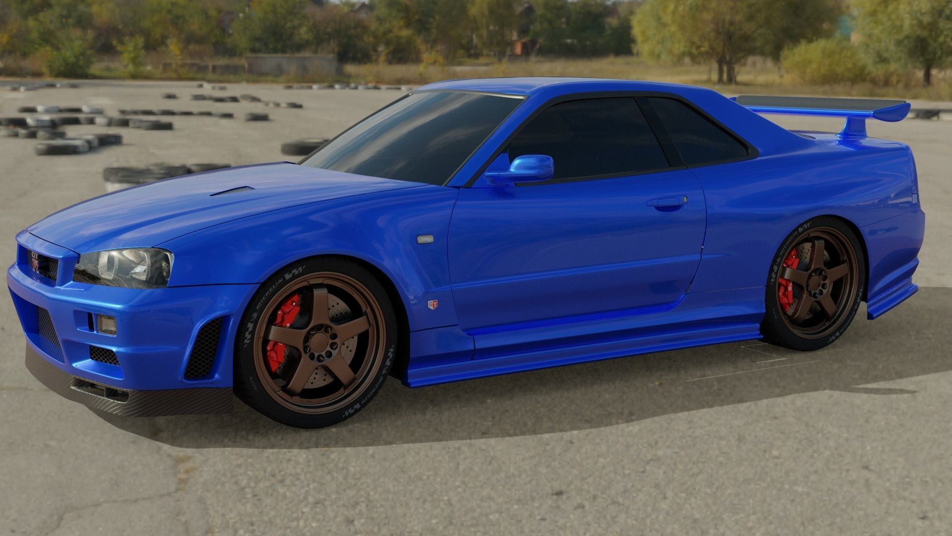 Nissan GTR R-34 3D model 3D model | CGTrader