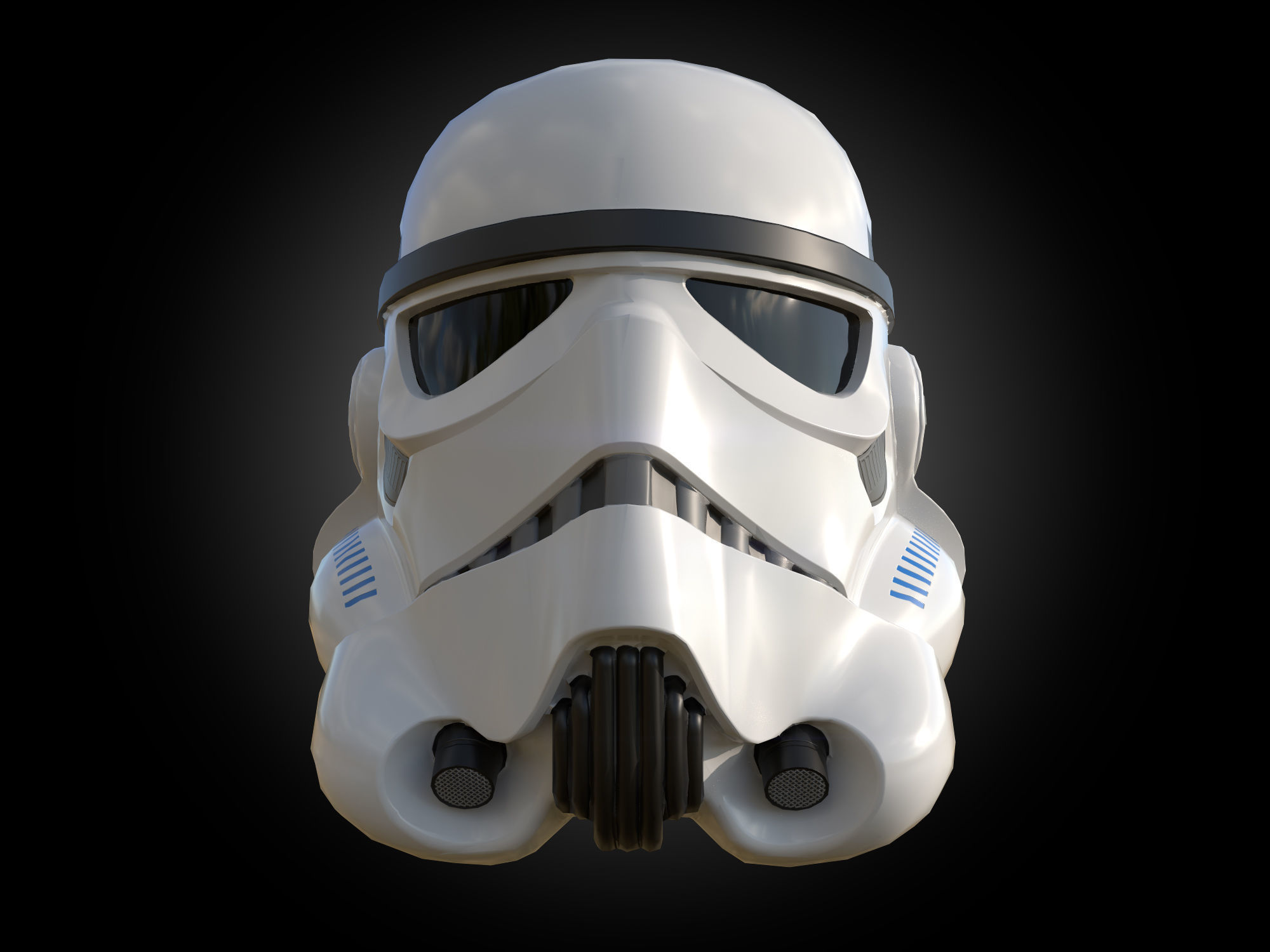 3D model Stormtrooper helmet VR / AR / low-poly | CGTrader