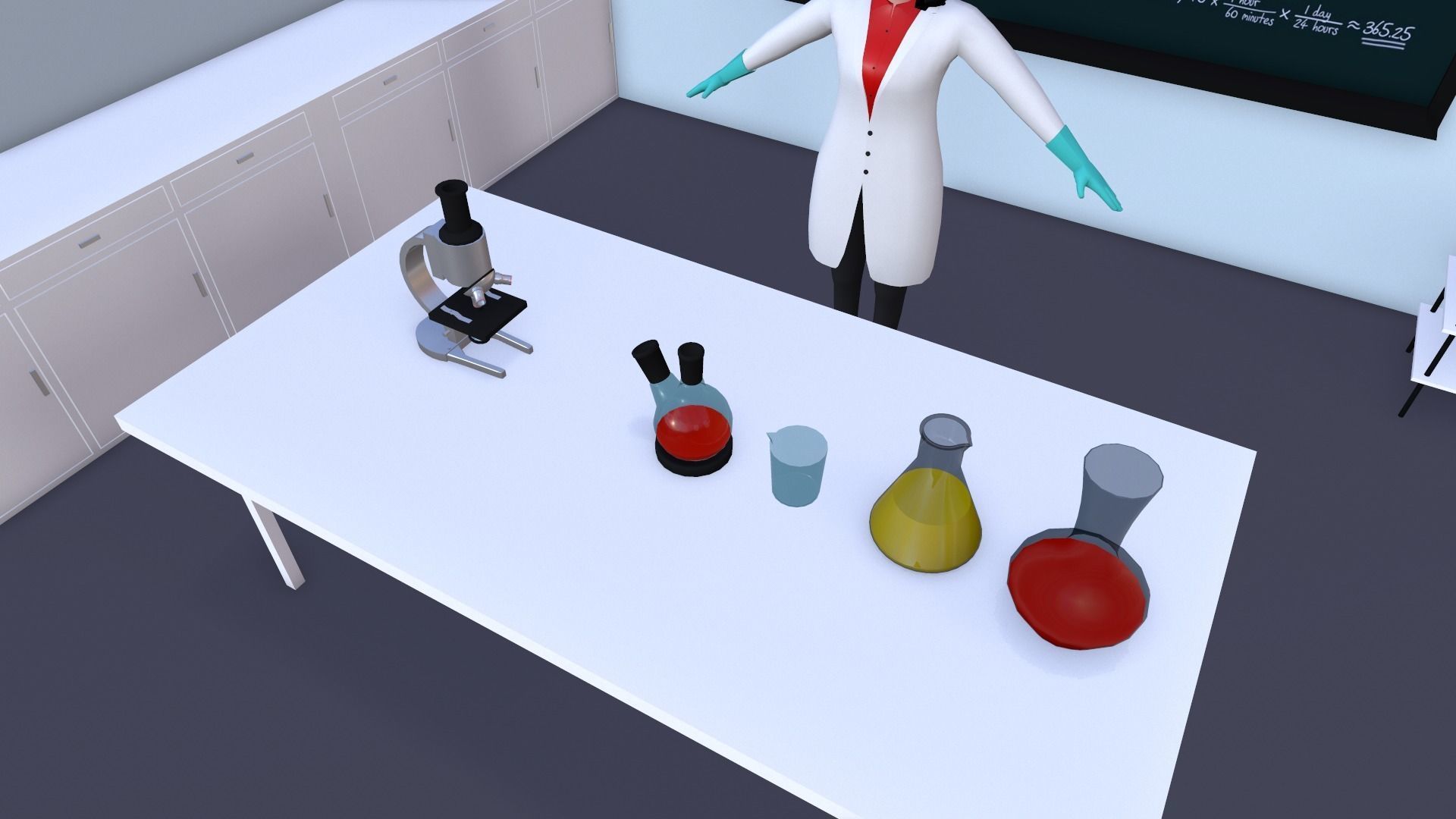3D model Low Poly Scientist Female Character VR / AR / low-poly | CGTrader