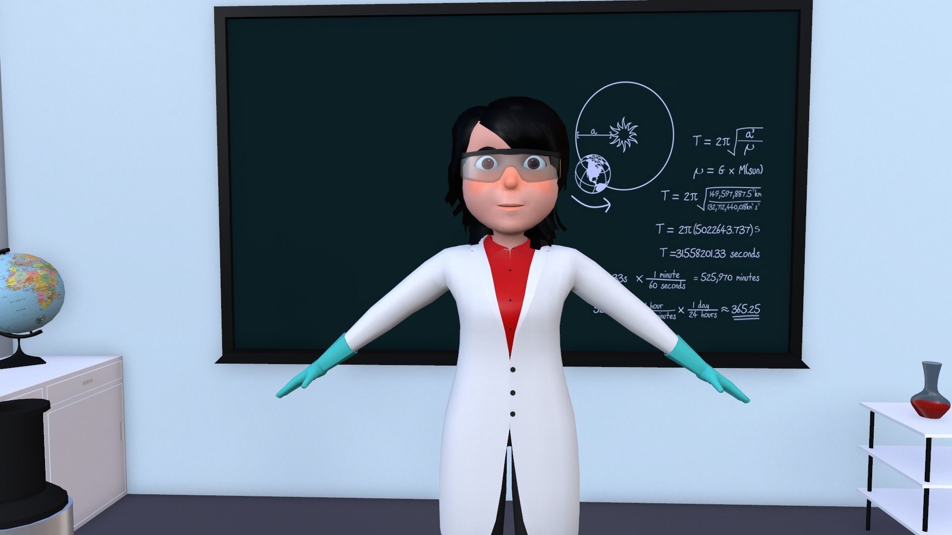 3D model Low Poly Scientist Female Character VR / AR / low-poly | CGTrader