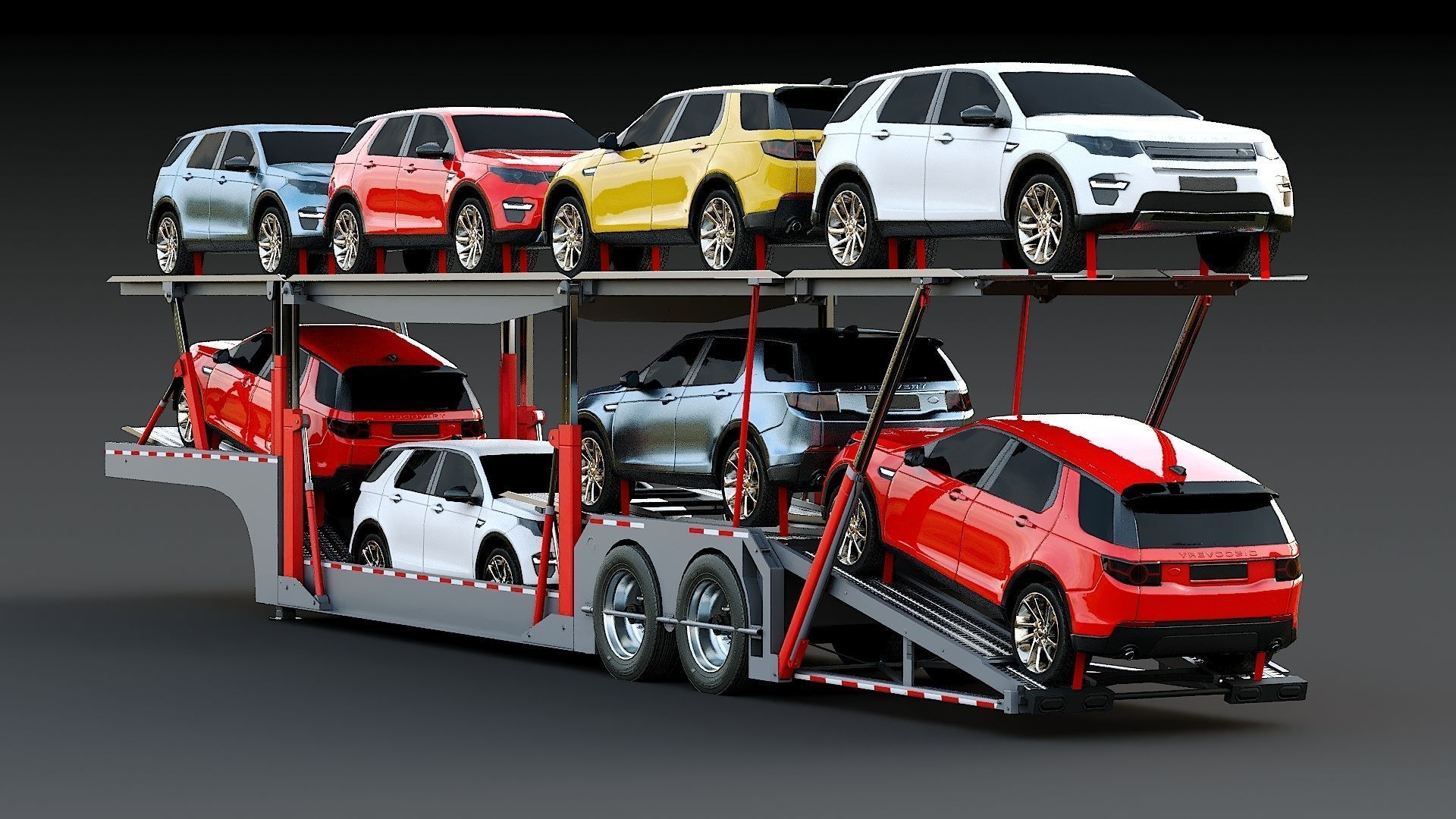 3D model Car carrier VR / AR / low-poly | CGTrader