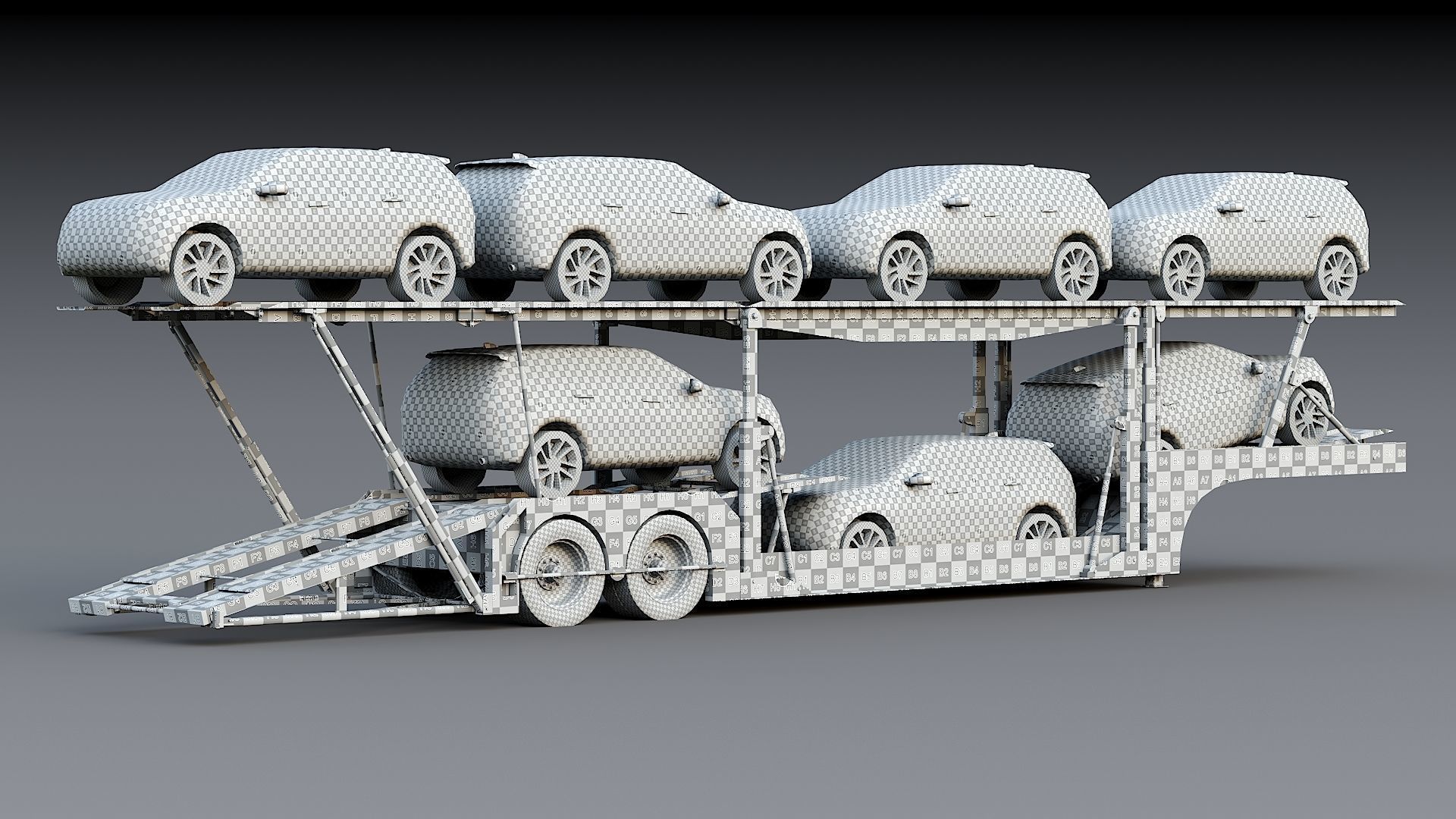 3D model Car carrier VR / AR / low-poly | CGTrader