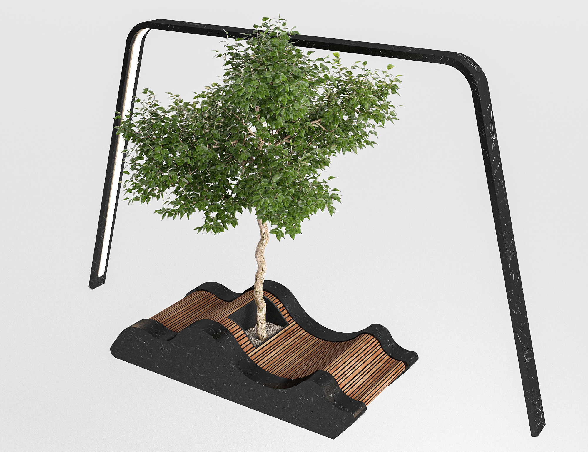 Urban seating 3D model | CGTrader