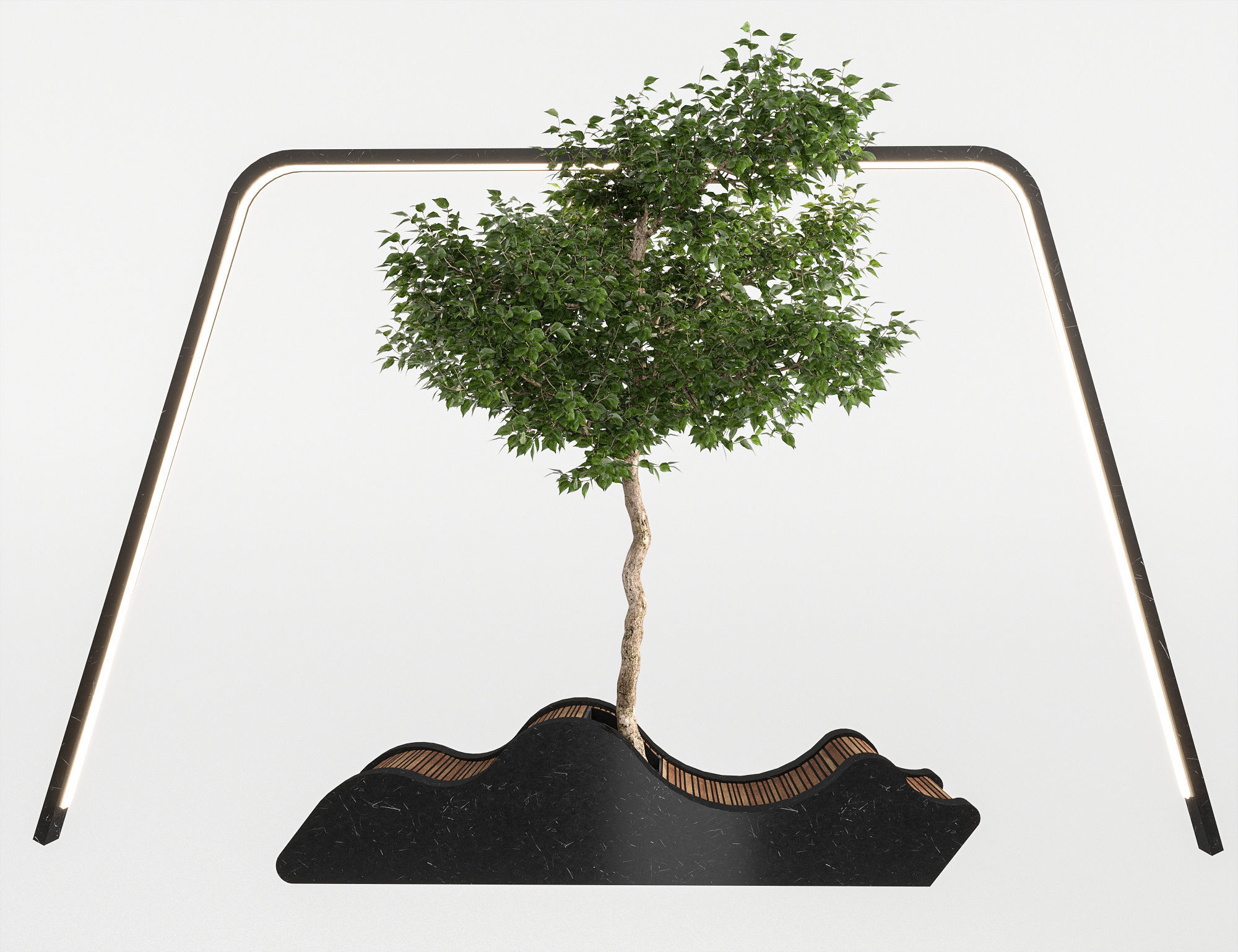 Urban seating 3D model | CGTrader