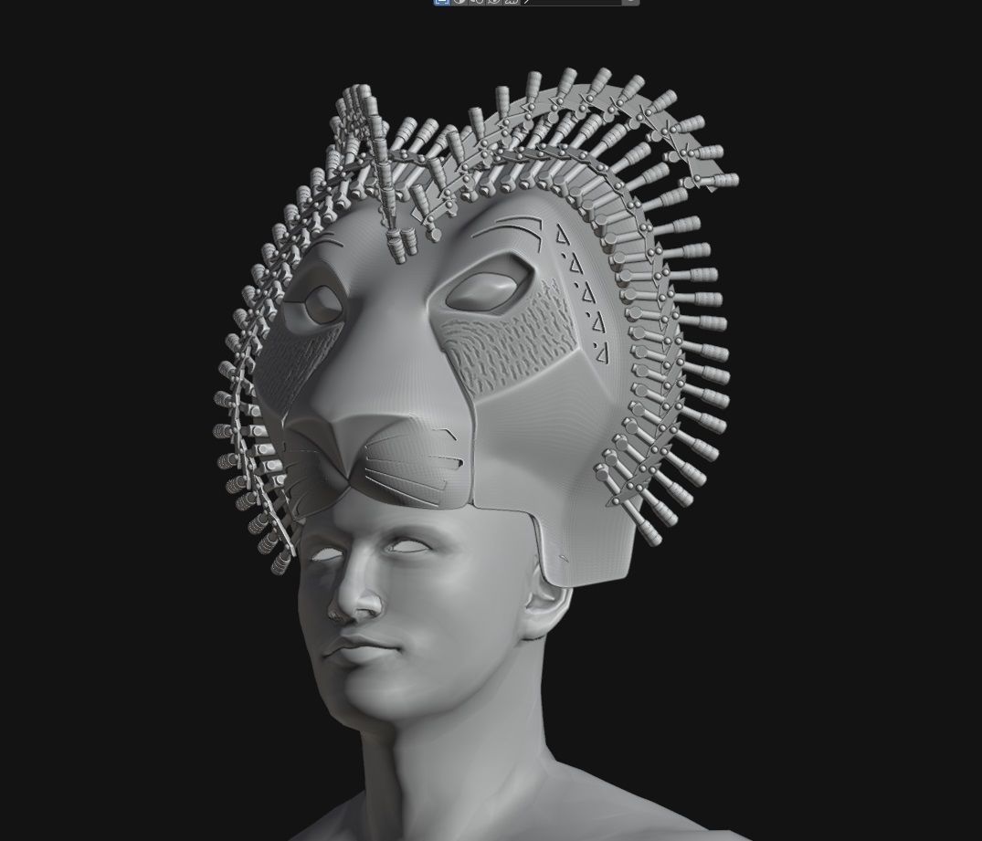 Masks of Simba 3D model 3D printable | CGTrader