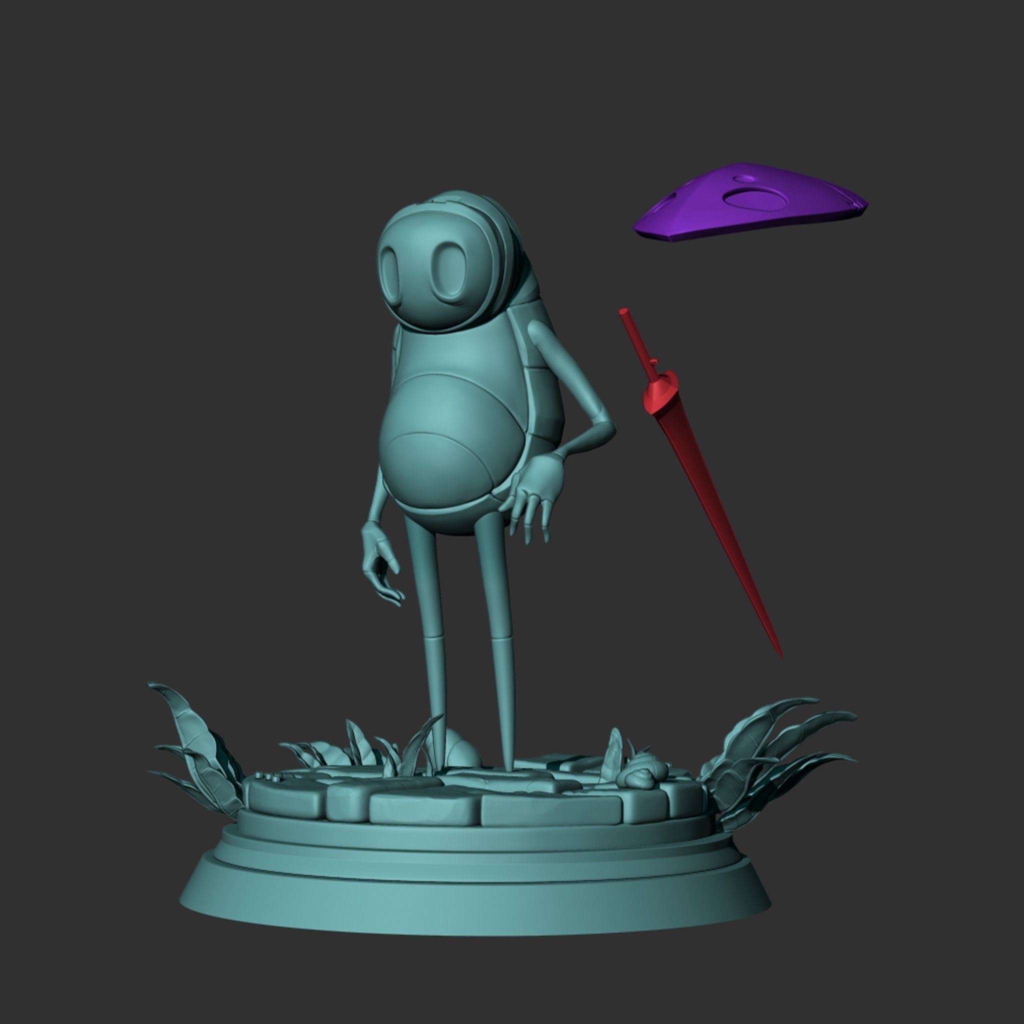 Hollow Knight Quirrel printable 3D model 3D printable | CGTrader