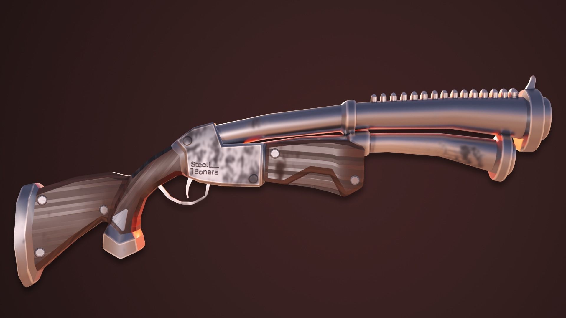 3D model TOZ-34 Stylized VR / AR / low-poly | CGTrader