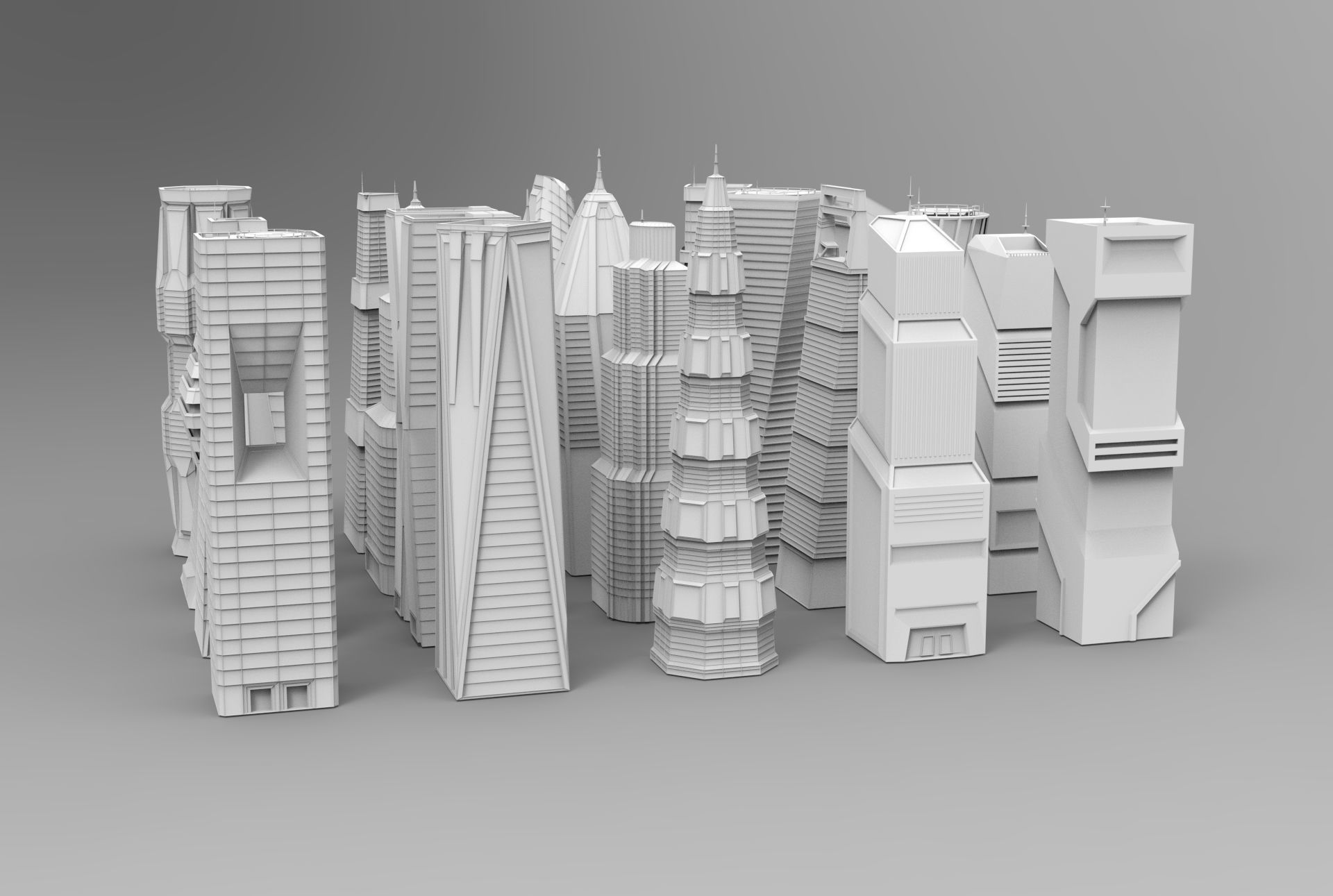 Building Kit 3D model | CGTrader