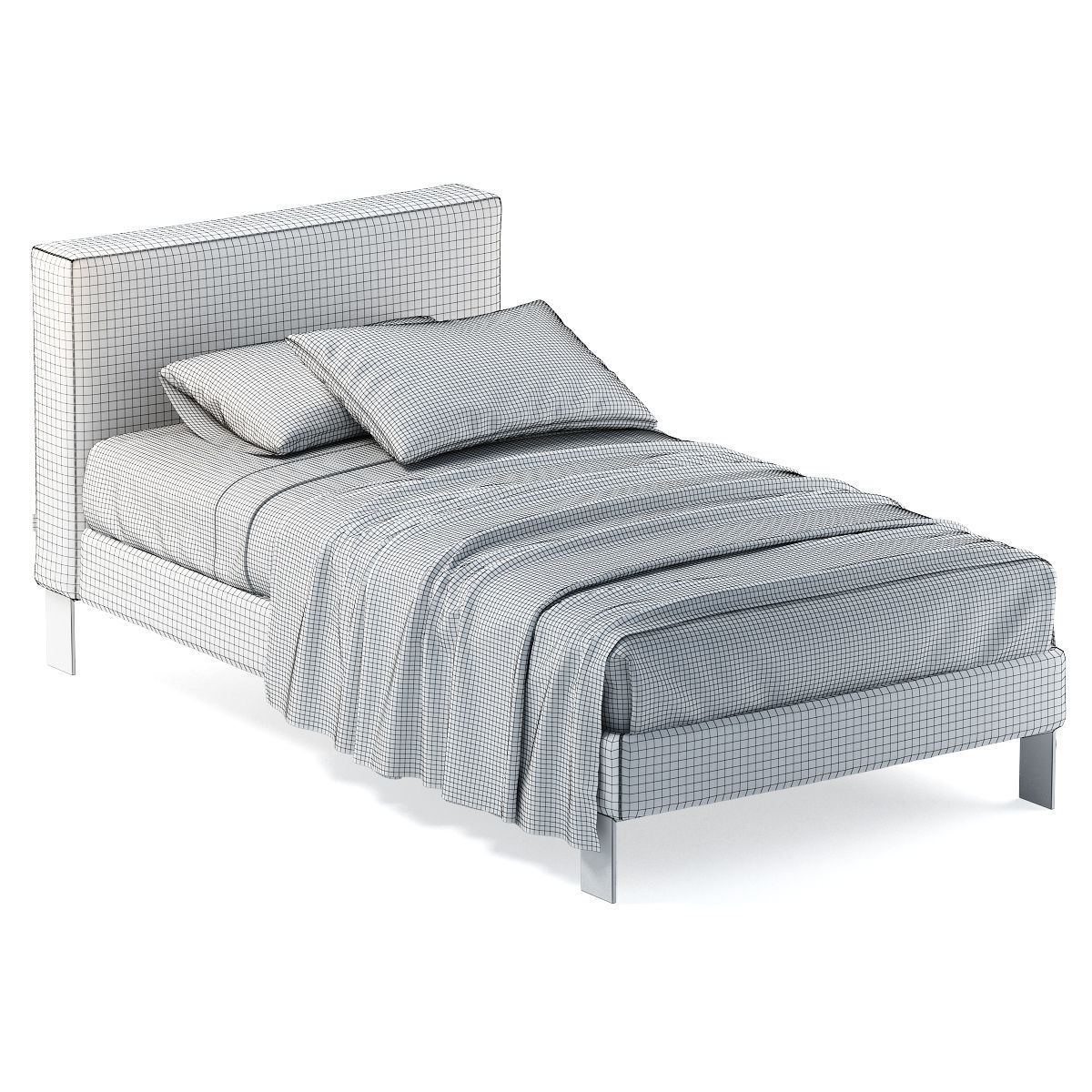 FLEXTEAM SLIM 018 SINGLE BED 3D model | CGTrader