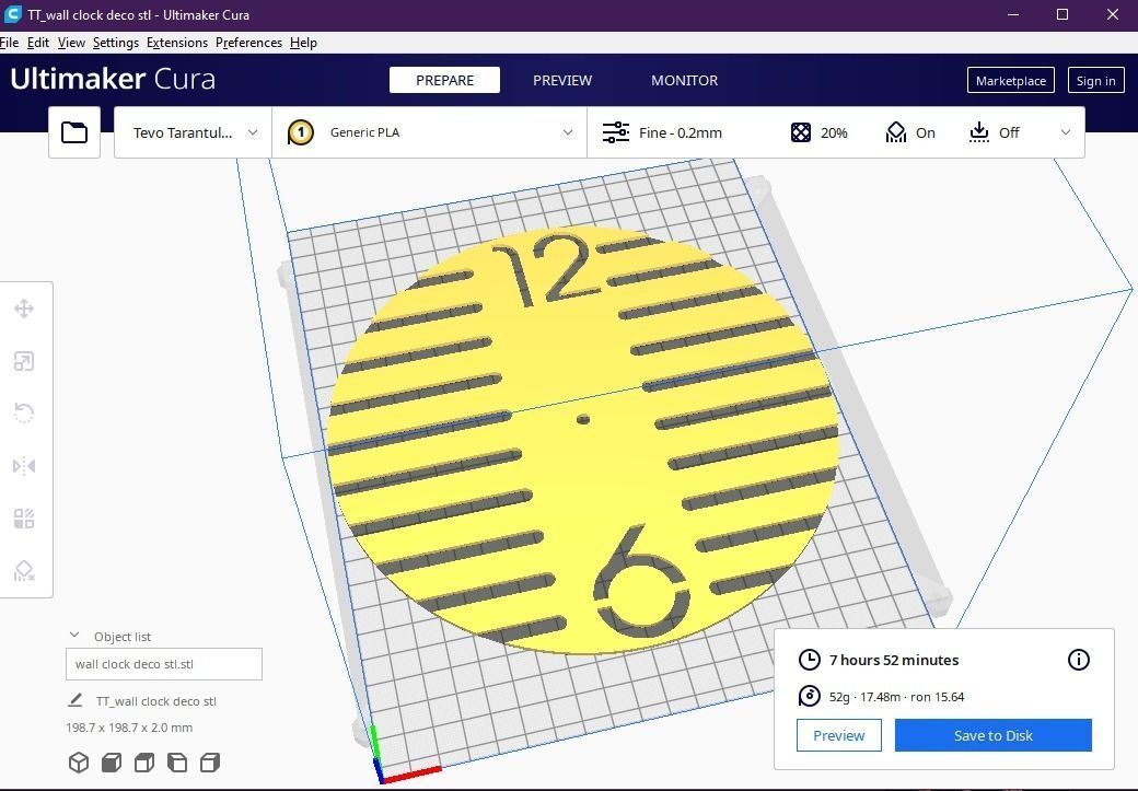 wall clock design 3D model 3D printable | CGTrader