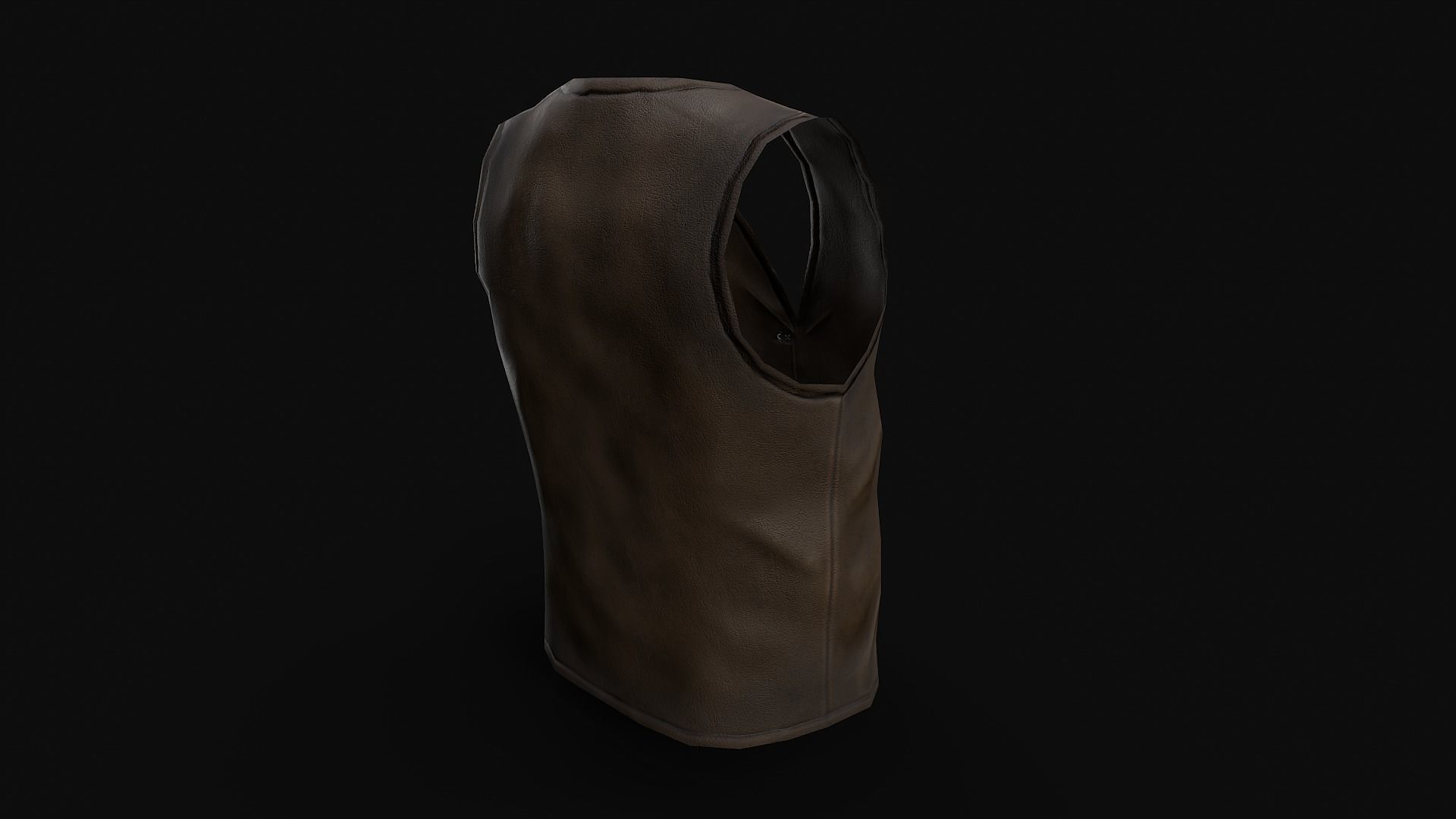 3D model leather vest VR / AR / low-poly | CGTrader