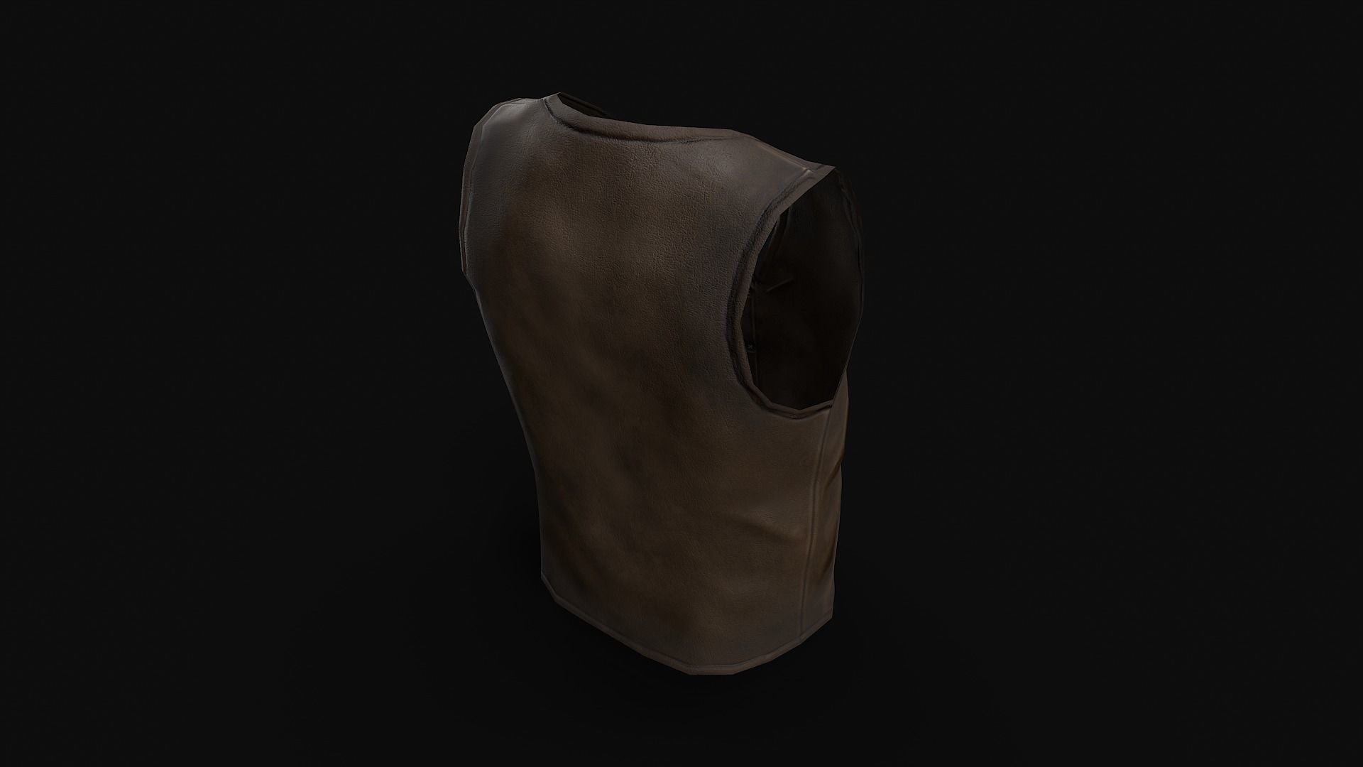 3D model leather vest VR / AR / low-poly | CGTrader