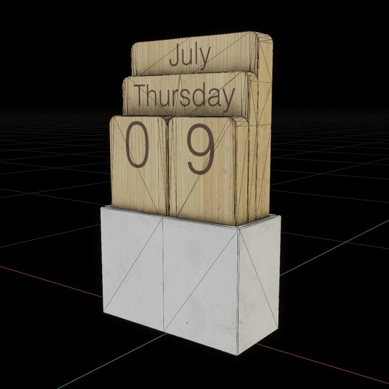 3D model Game Calendar model VR / AR / low-poly | CGTrader