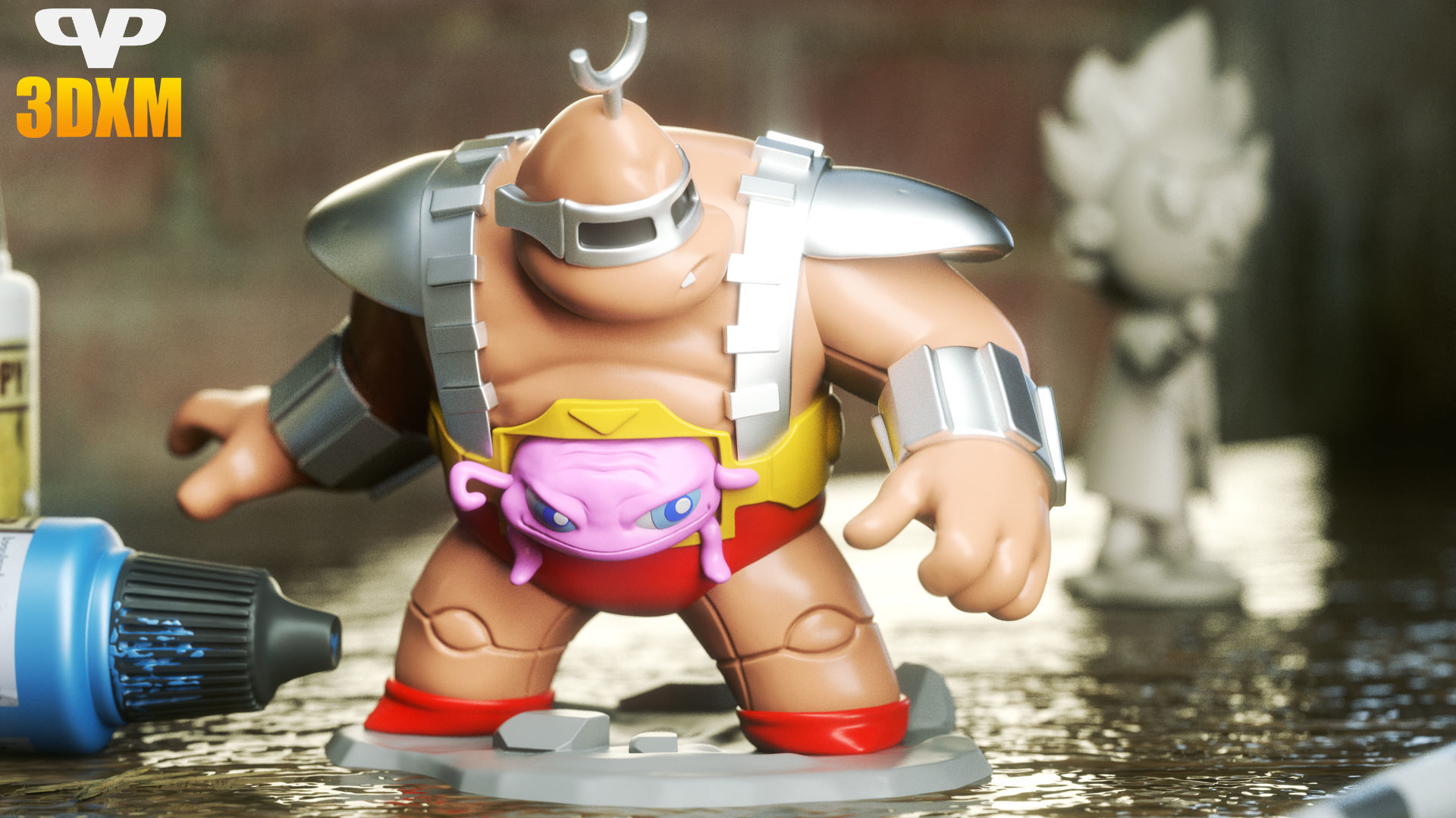 Krang TMNT Chibi for 3D Printing STL 3D model 3D printable | CGTrader