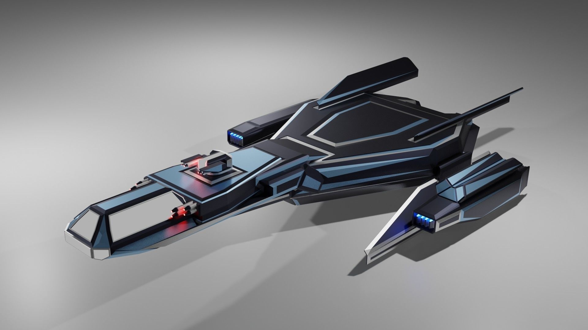 Spaceships futuristic spaceship 3D model | CGTrader