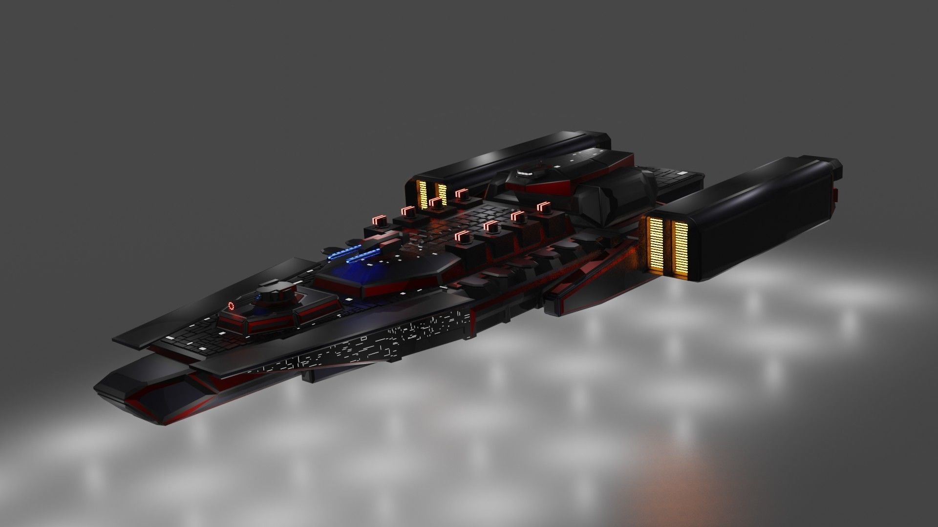 Spaceships futuristic spaceship 3D model | CGTrader