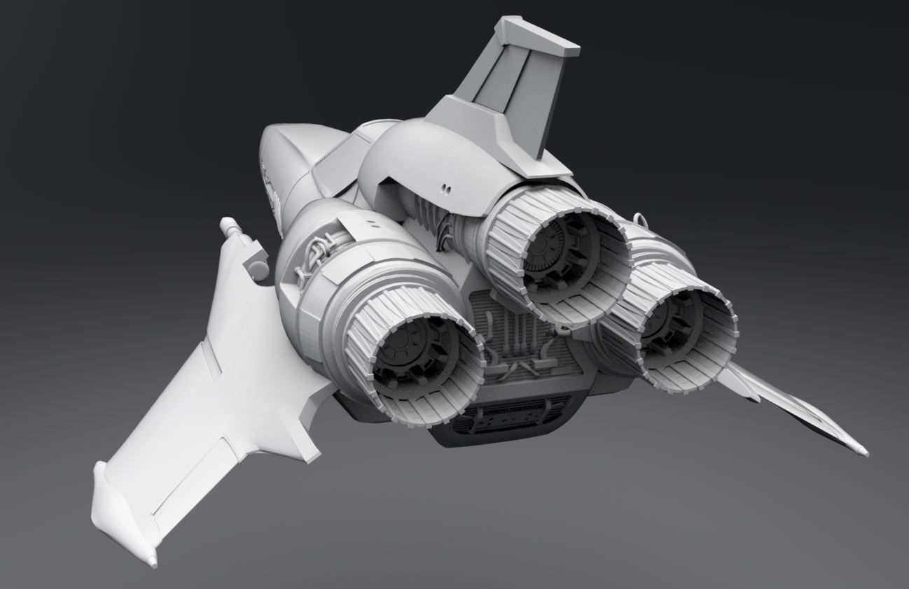 Colonial Viper Mk II Scale model 3D model 3D printable | CGTrader