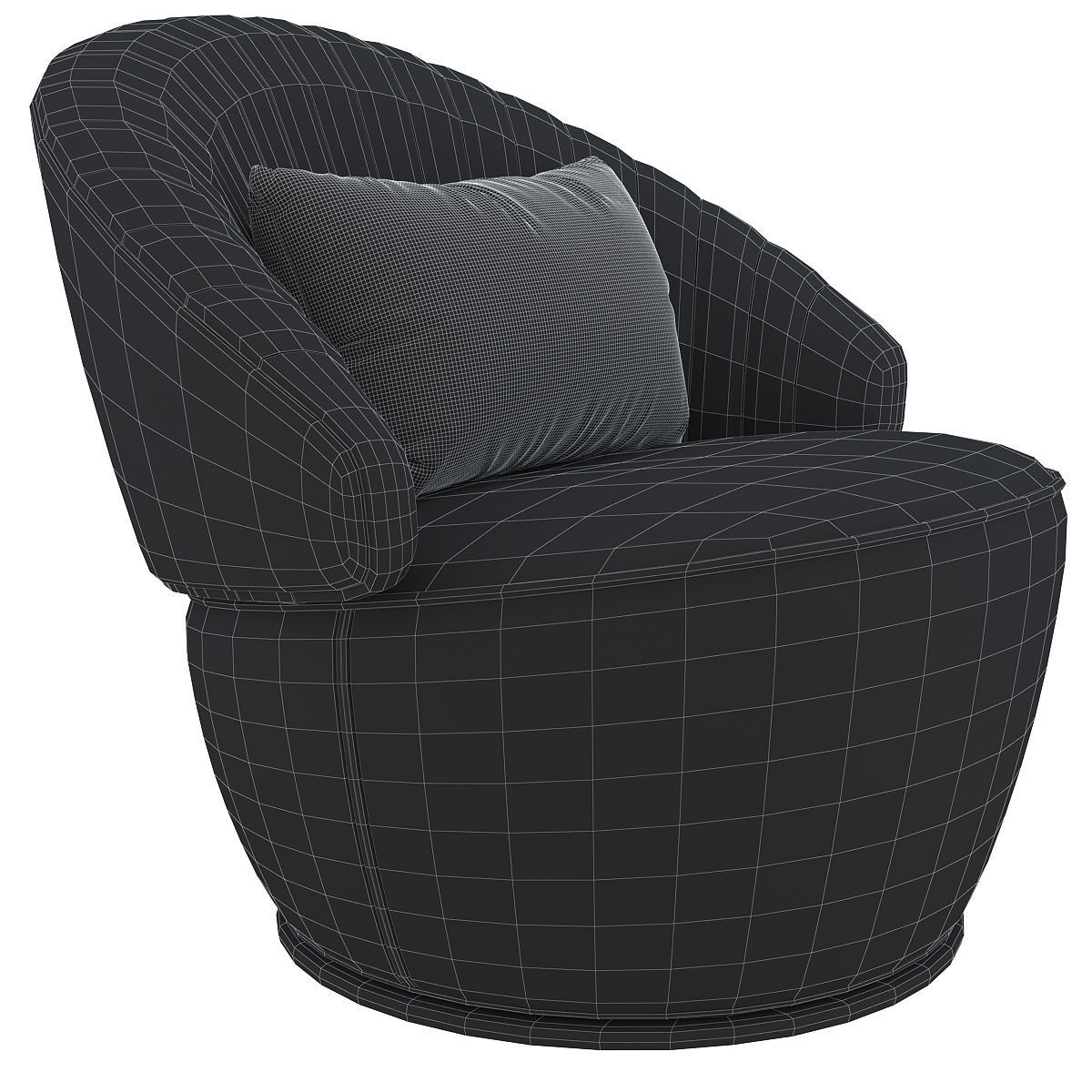 3D model CONSONANCE armchair Roche Bobois 3d model VR / AR / low-poly ...