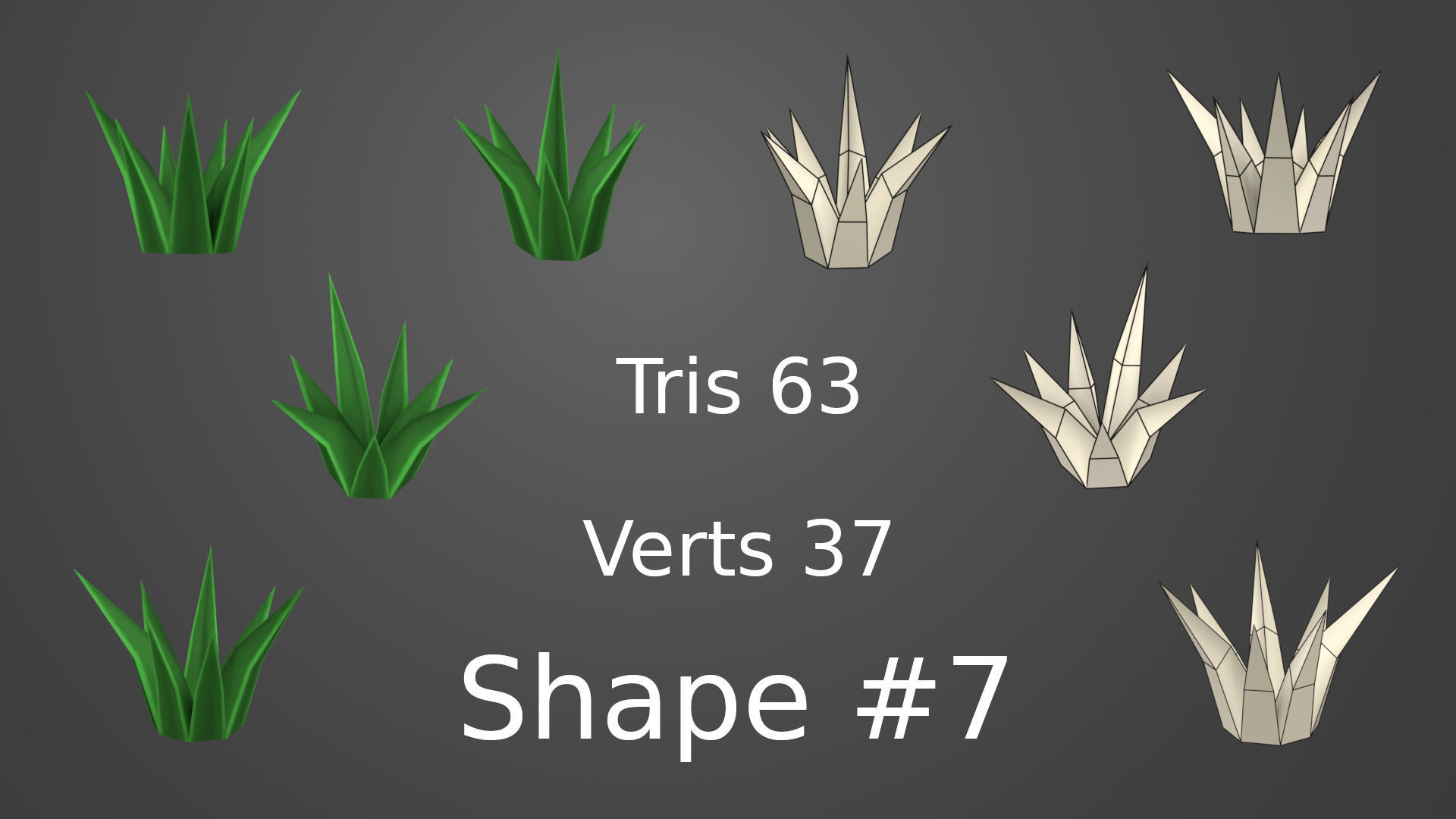 Stylized Grass Pack free VR / AR / low-poly 3D model | CGTrader