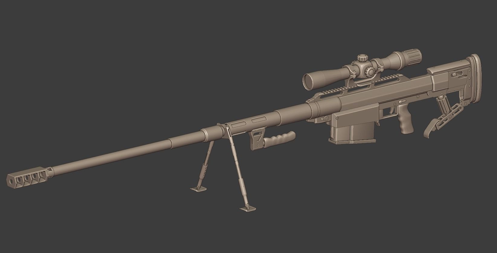 3D model Snipex Alligator Sniper Rifle VR / AR / low-poly | CGTrader
