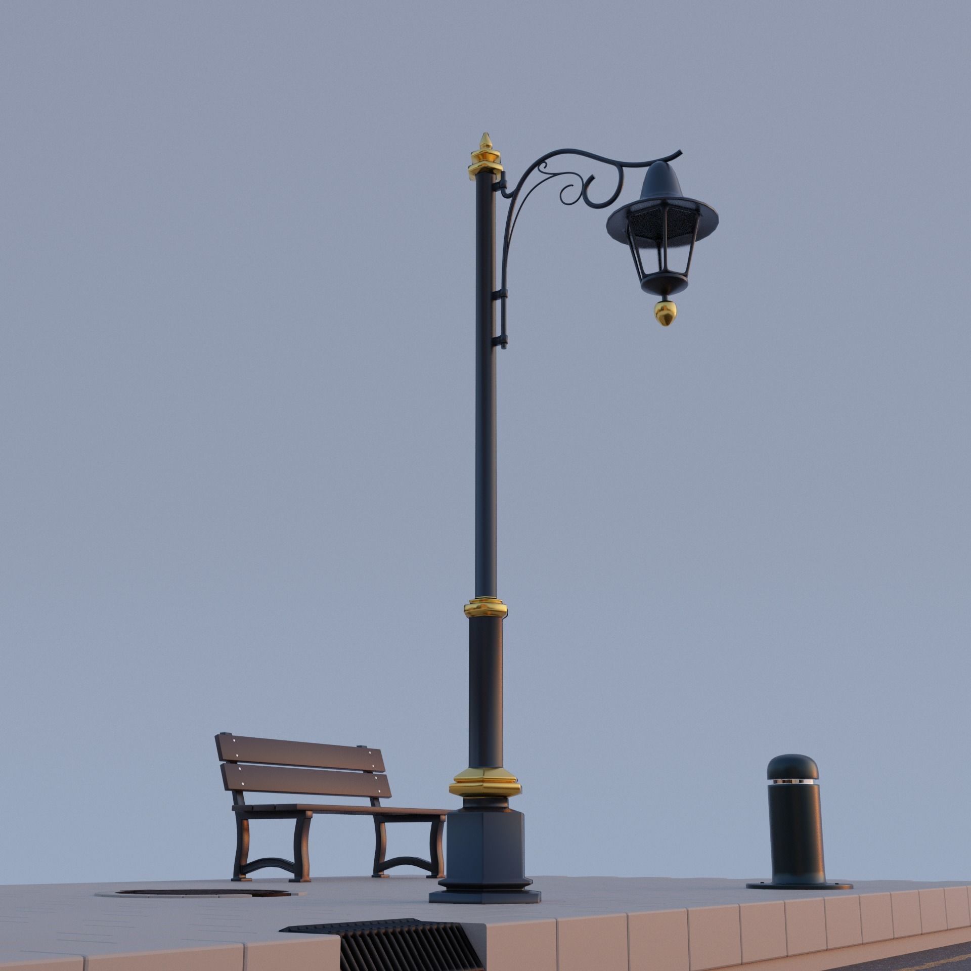 Street Asset blender 3D model | CGTrader
