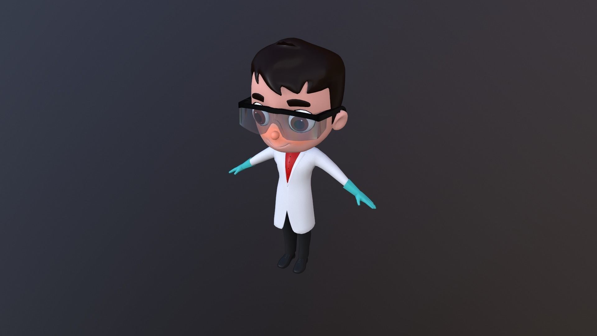Low Poly Scientist Character 3D model | CGTrader