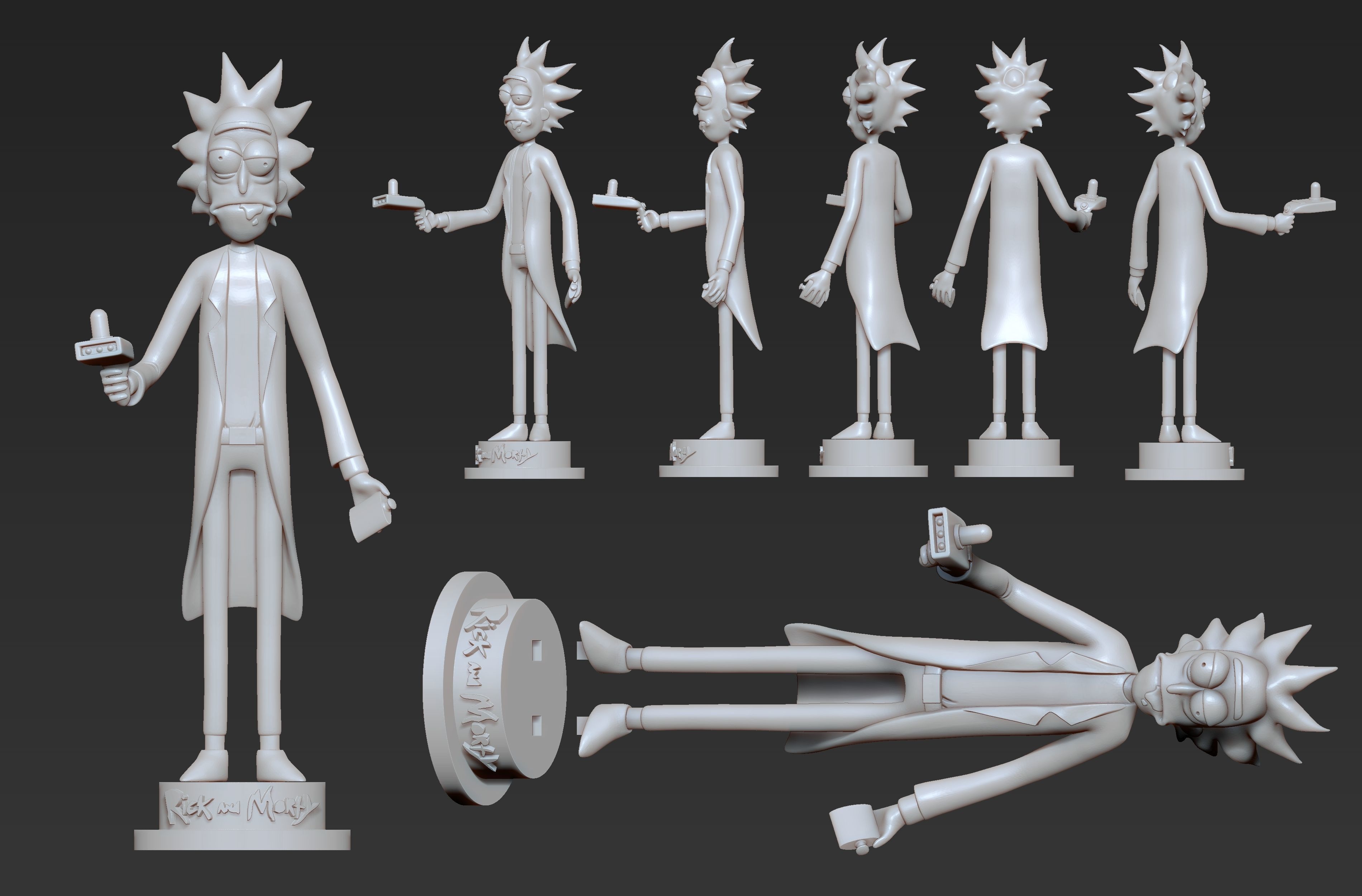 Rick Sanchez from Rick and Morty 3D Print Ready and Presupported 3D ...