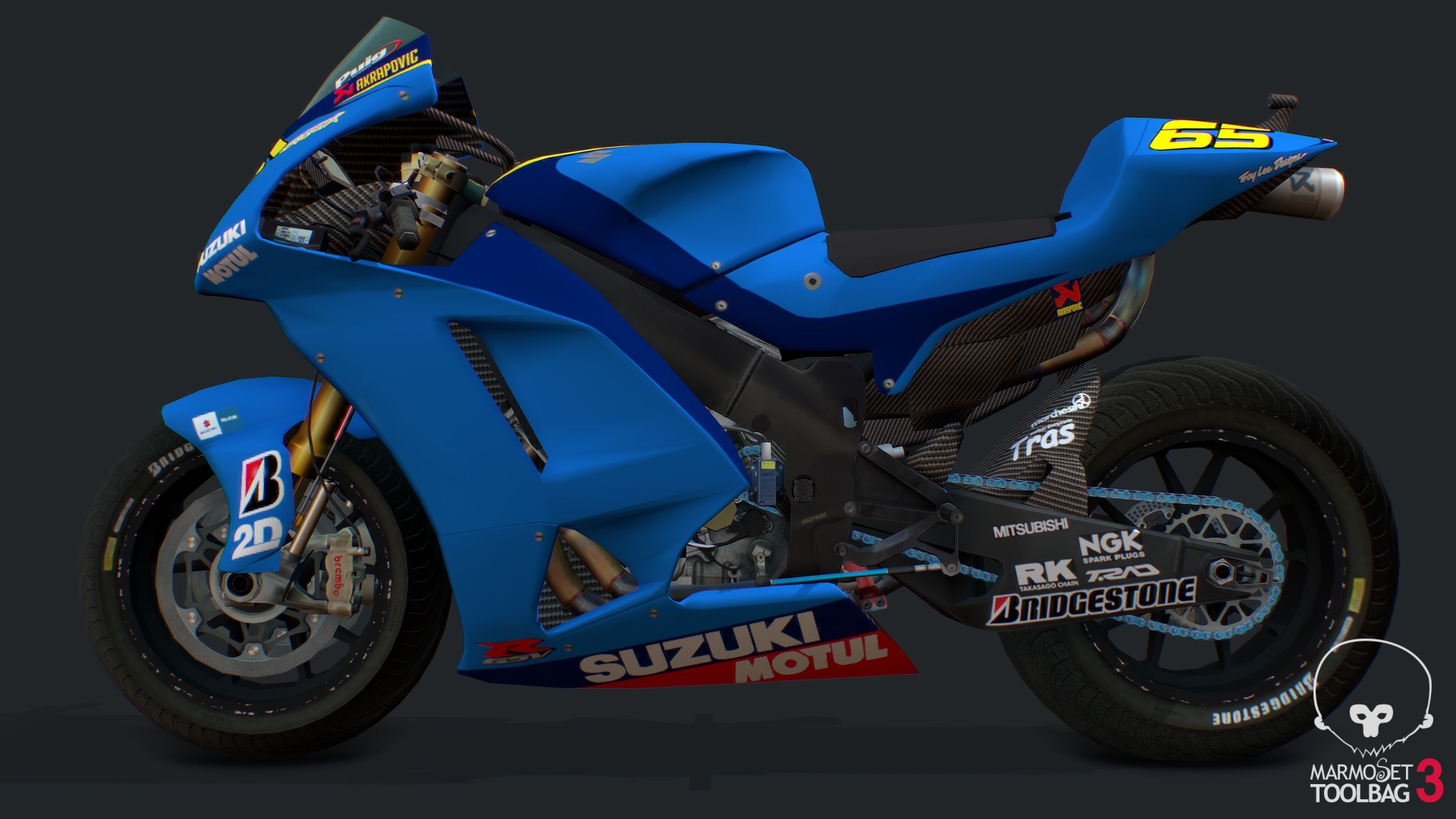 3D model Suzuki Racing Bike VR / AR / low-poly | CGTrader