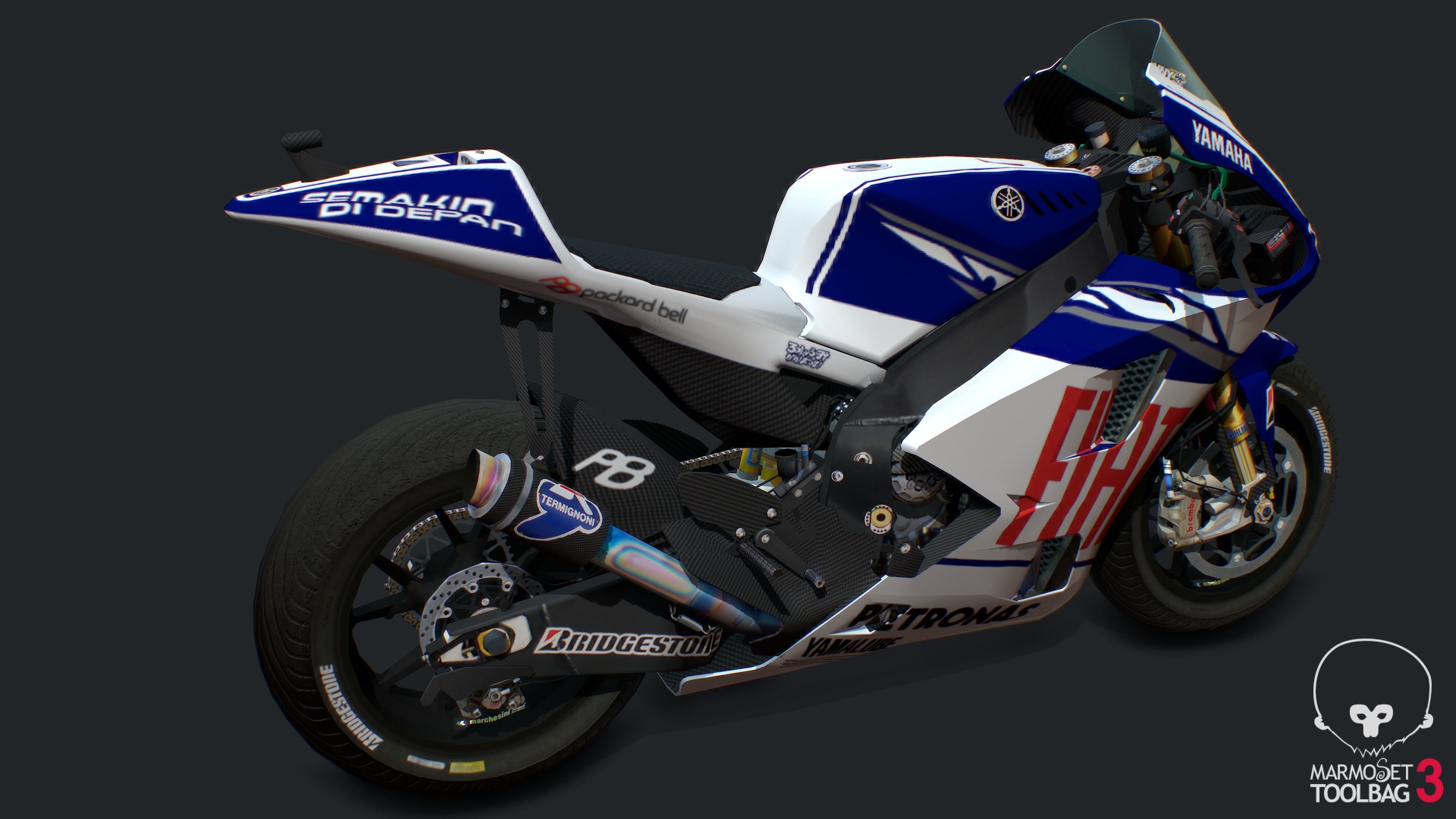 3D model Yamaha Racing Bike VR / AR / low-poly | CGTrader