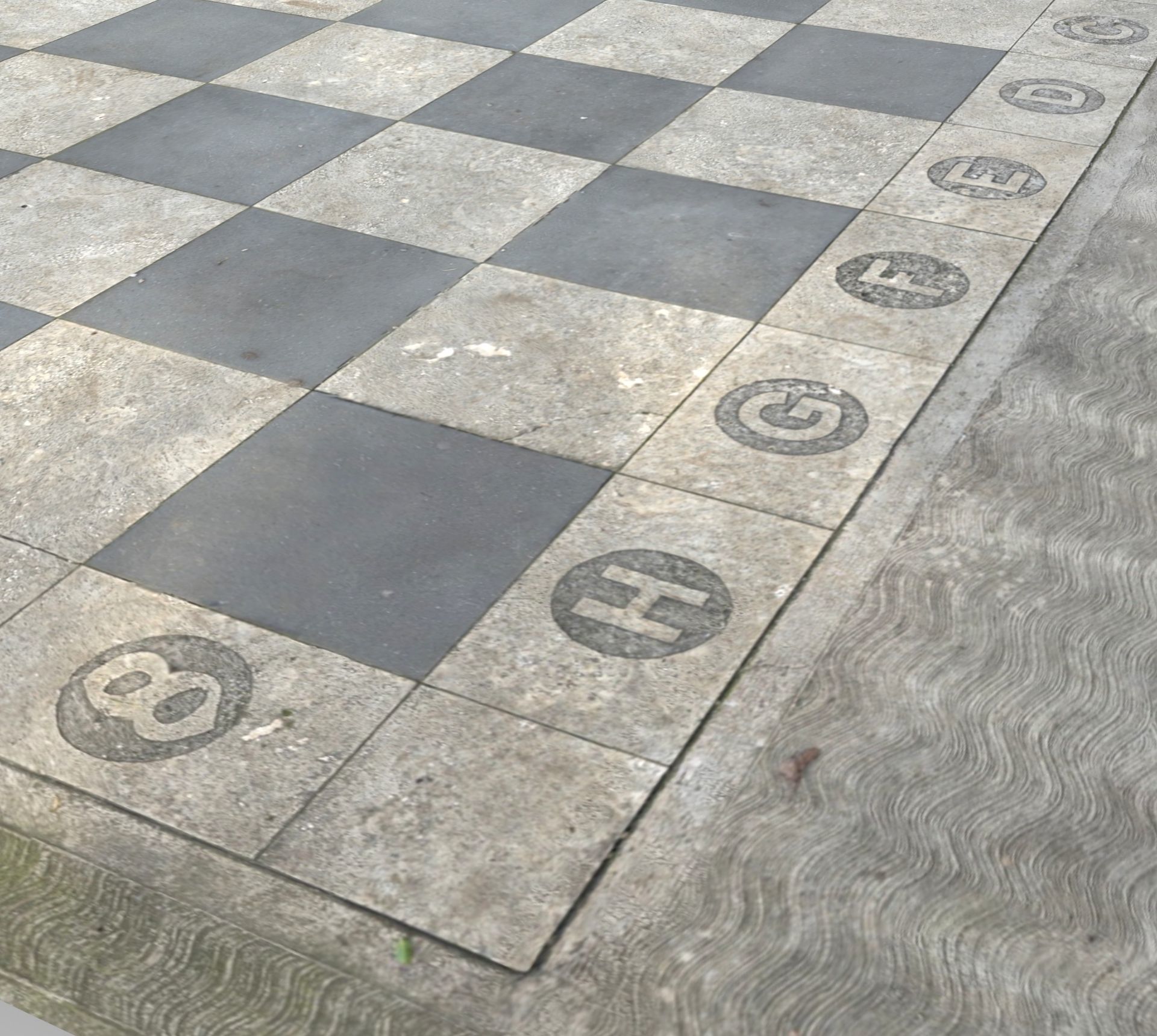 3D model Checkers floor for games VR / AR / low-poly | CGTrader