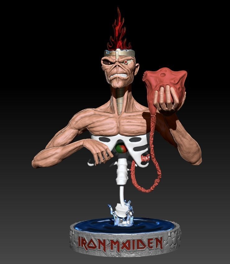Iron Maiden Eddie 3D model 3D printable | CGTrader