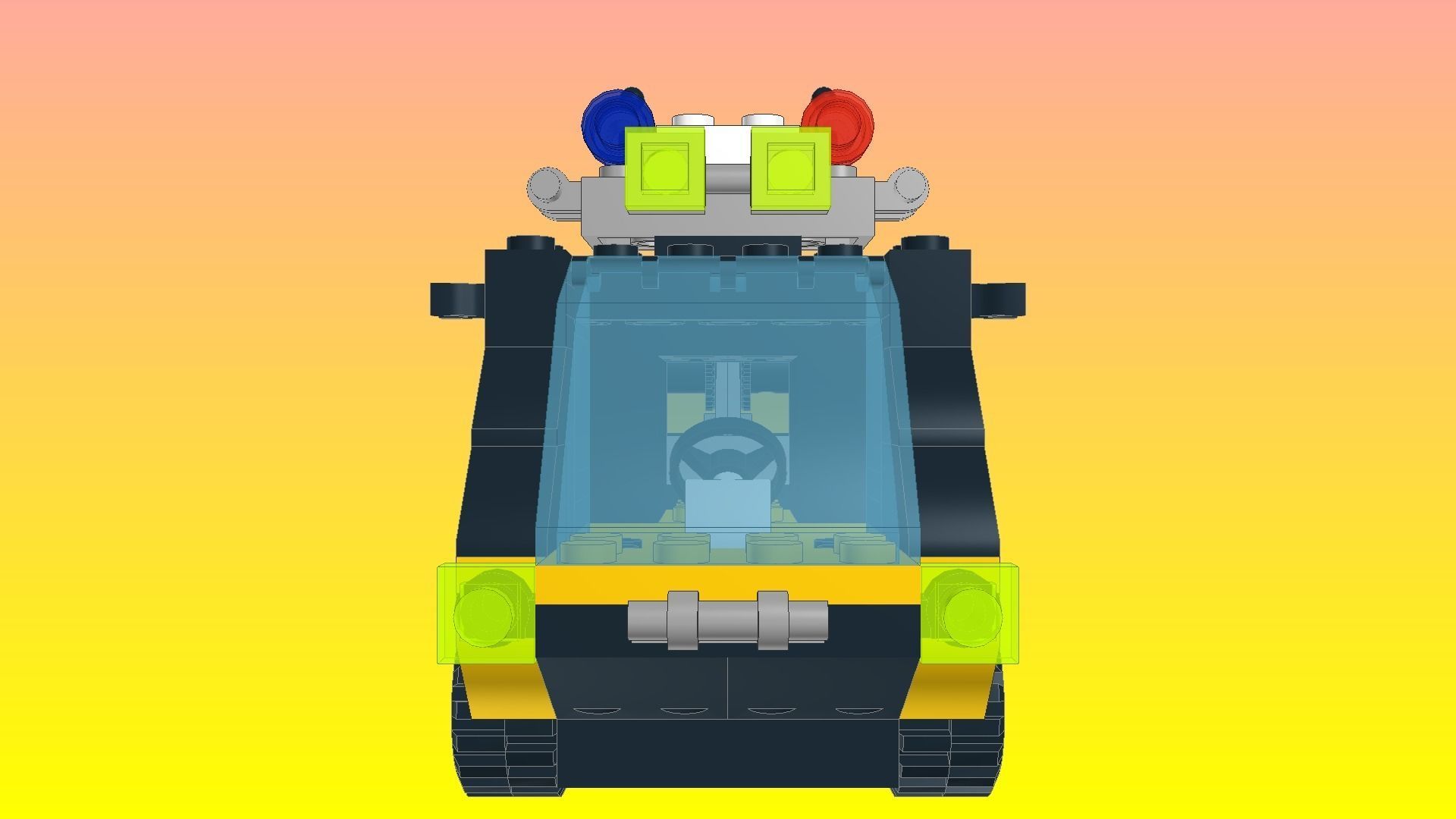 Lego Rescue truck Model 111 3D model | CGTrader