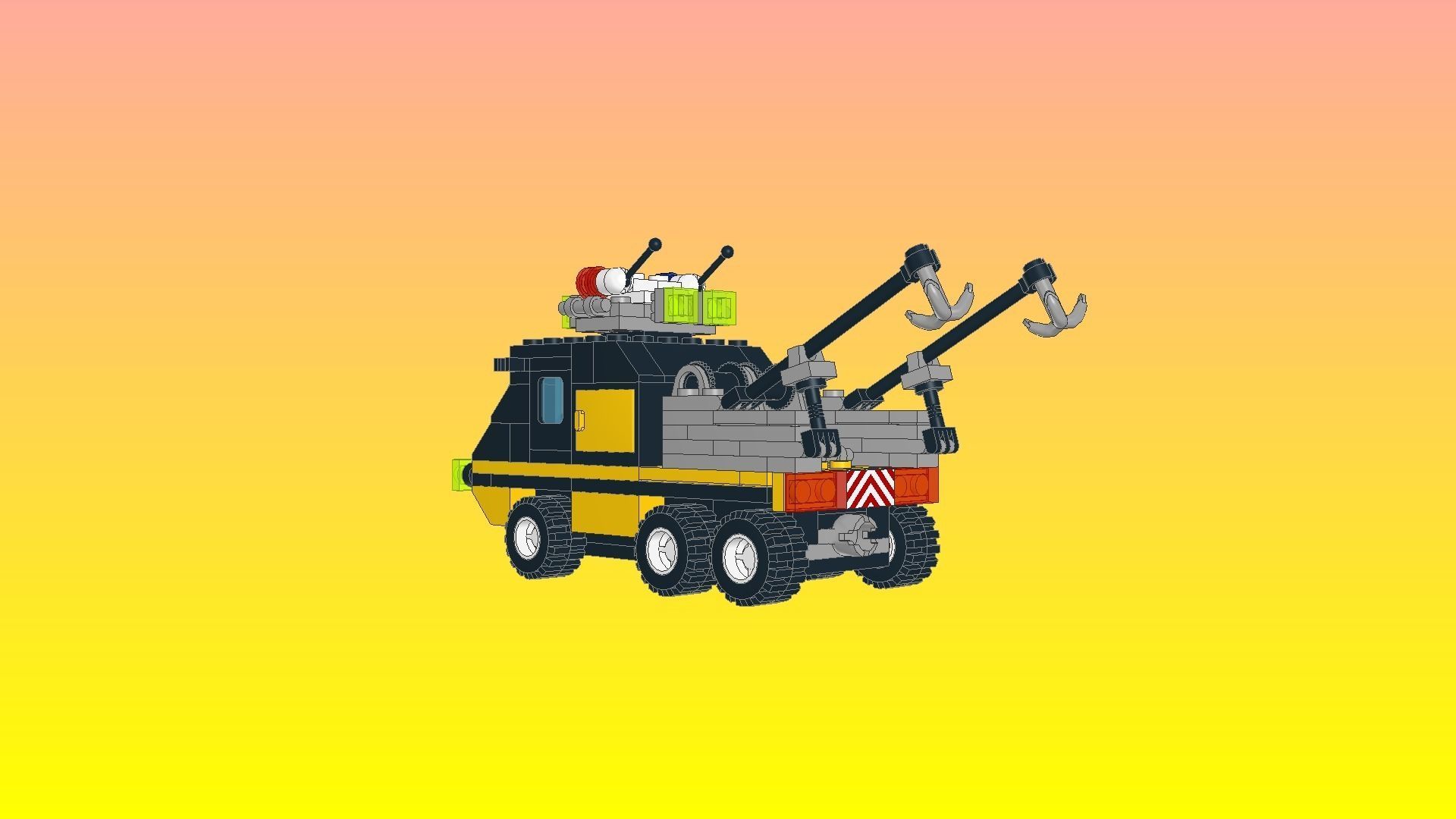 Lego Rescue truck Model 111 3D model | CGTrader