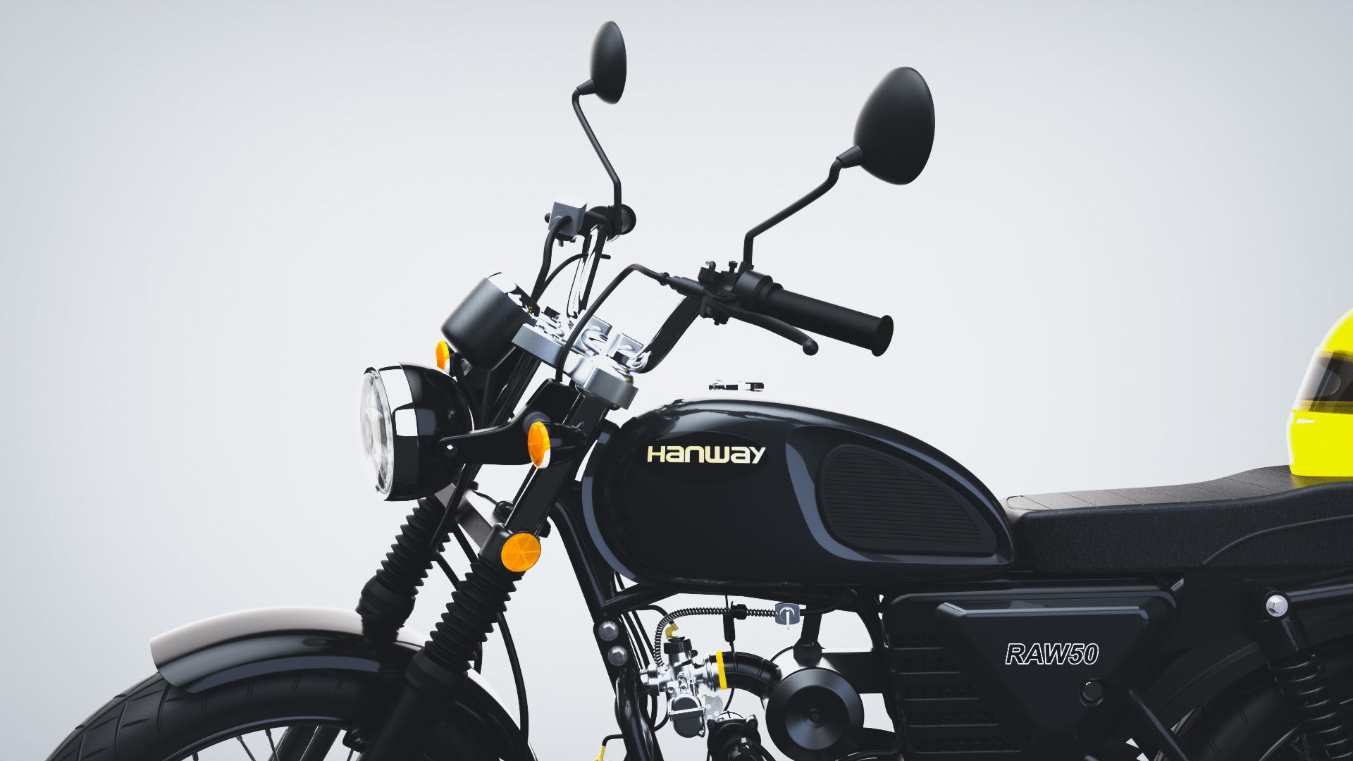 Hanway Raw50 Motorcycle 3D model | CGTrader