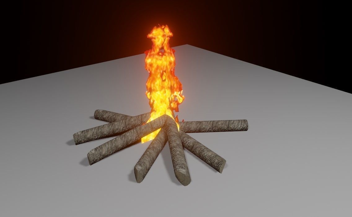 3D model Bonfire - Fire Pit - Fogueira VR / AR / low-poly | CGTrader