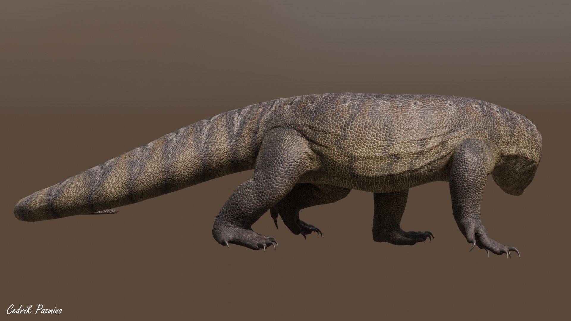 3D model Megalania dinosaur VR / AR / low-poly | CGTrader