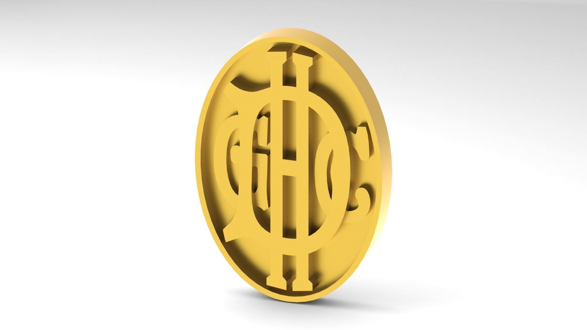 Druid Hills Golf Club Logo 3D model 3D printable | CGTrader