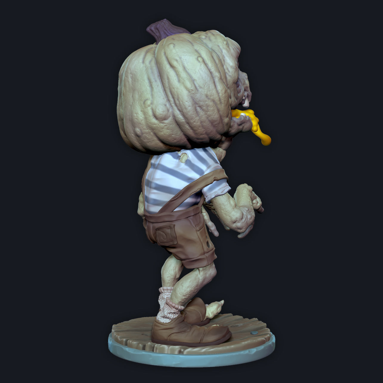 Pumpkin sammy head 3D model 3D printable | CGTrader
