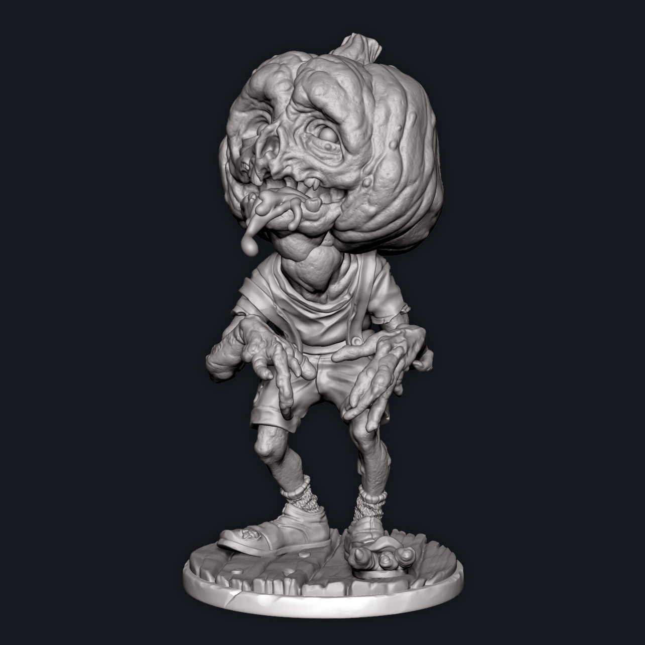 Pumpkin sammy head 3D model 3D printable | CGTrader