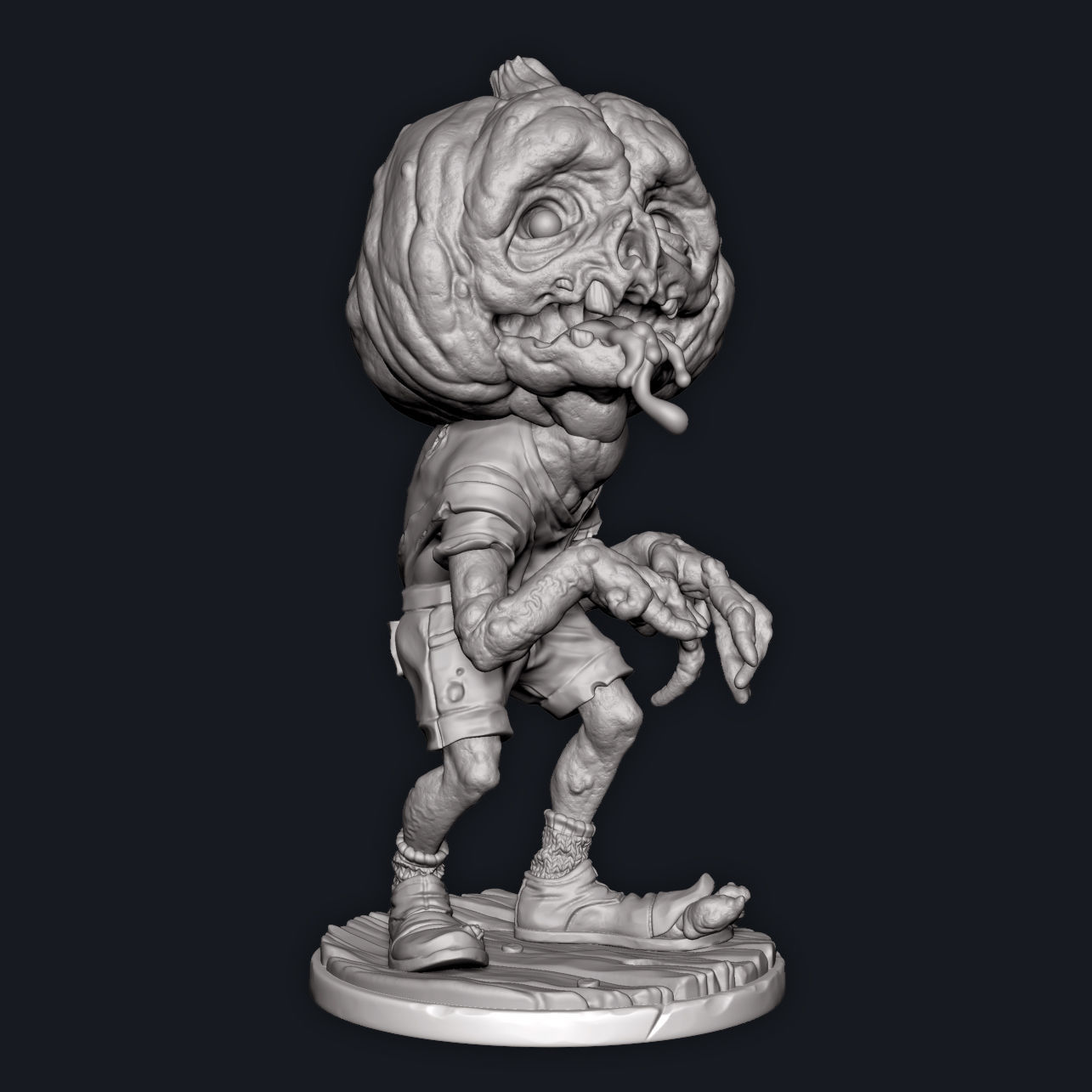 Pumpkin sammy head 3D model 3D printable | CGTrader