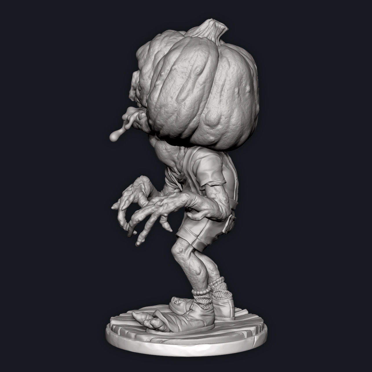 Pumpkin sammy head 3D model 3D printable | CGTrader