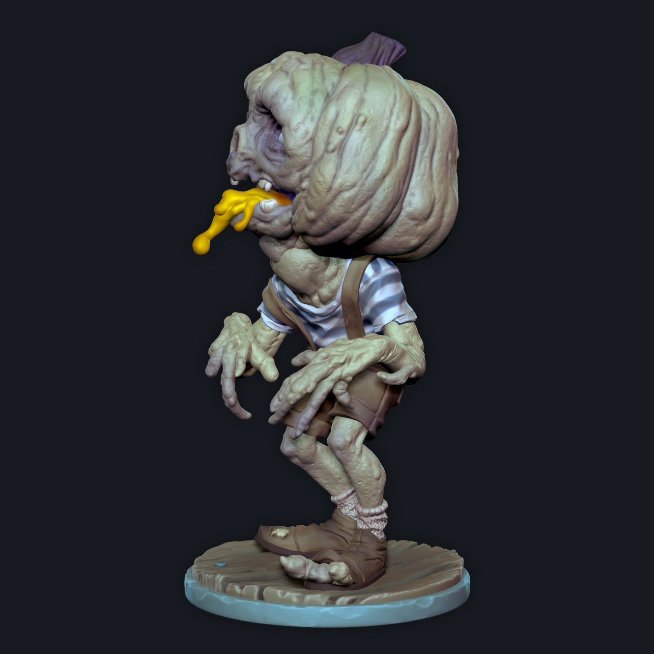 Pumpkin sammy head 3D model 3D printable | CGTrader